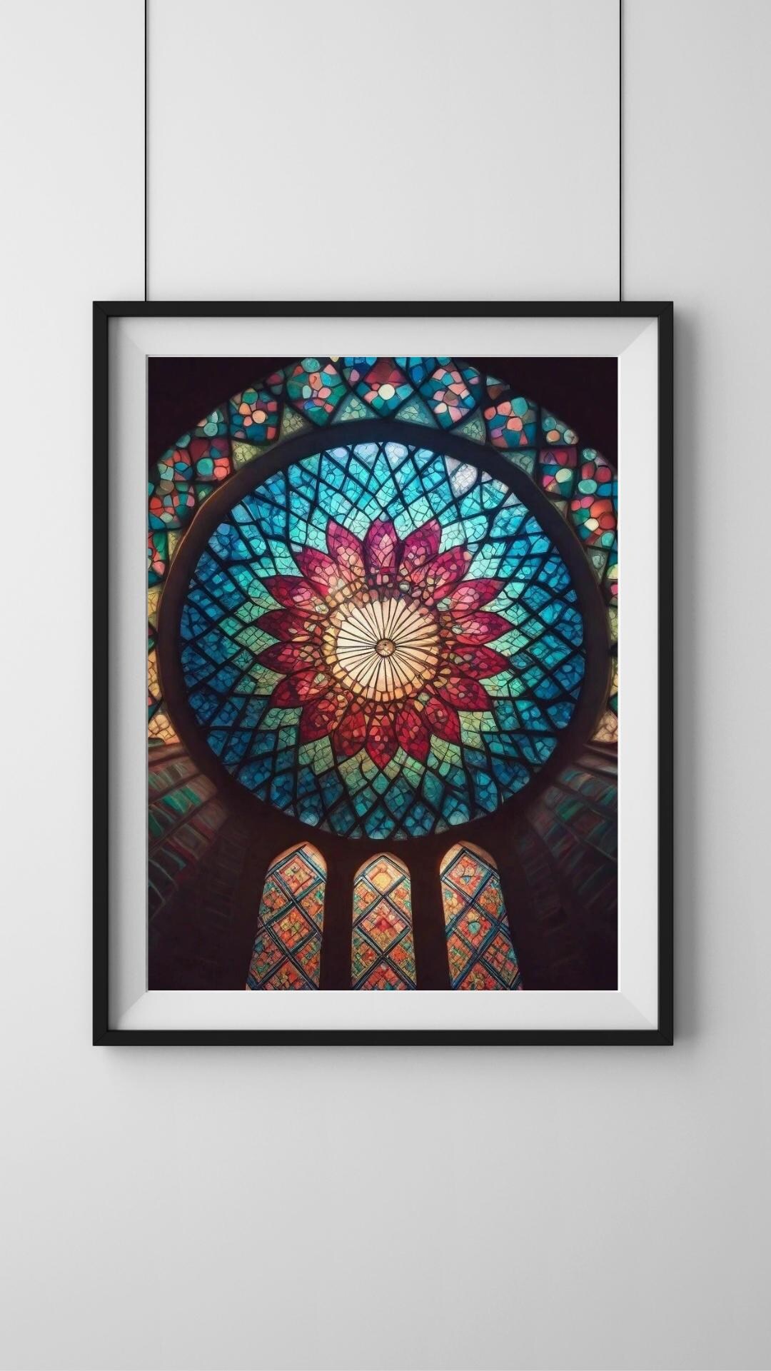 Persian Mosque شیشه رنگی Stain Glass Vitray Wall Art Oriental Iranian ...