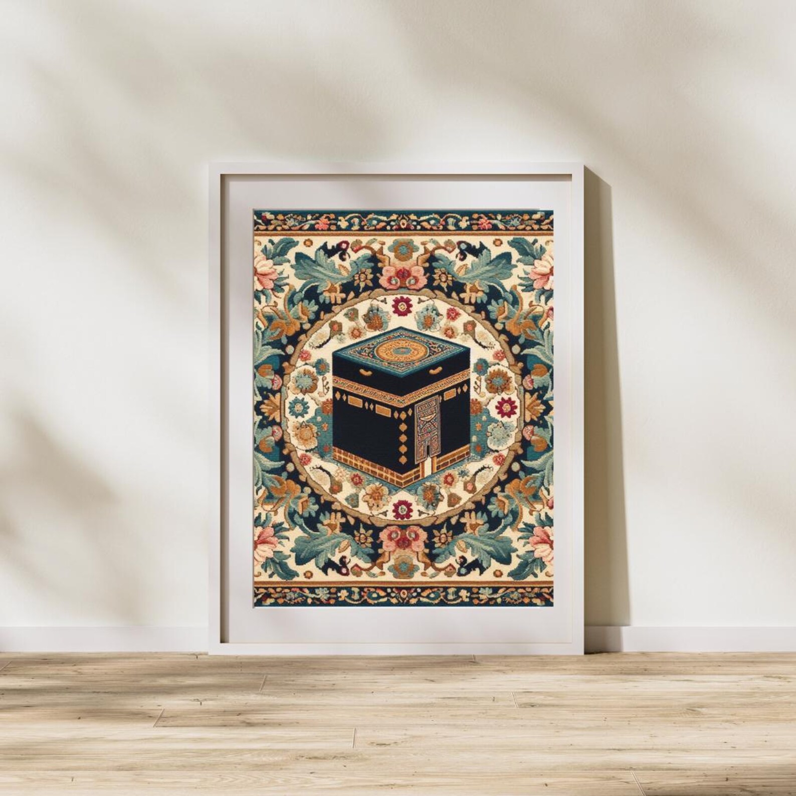 Set of 3 Kaaba Tapestry Painting | Arabic Orientalist Levantine Ethnic ...