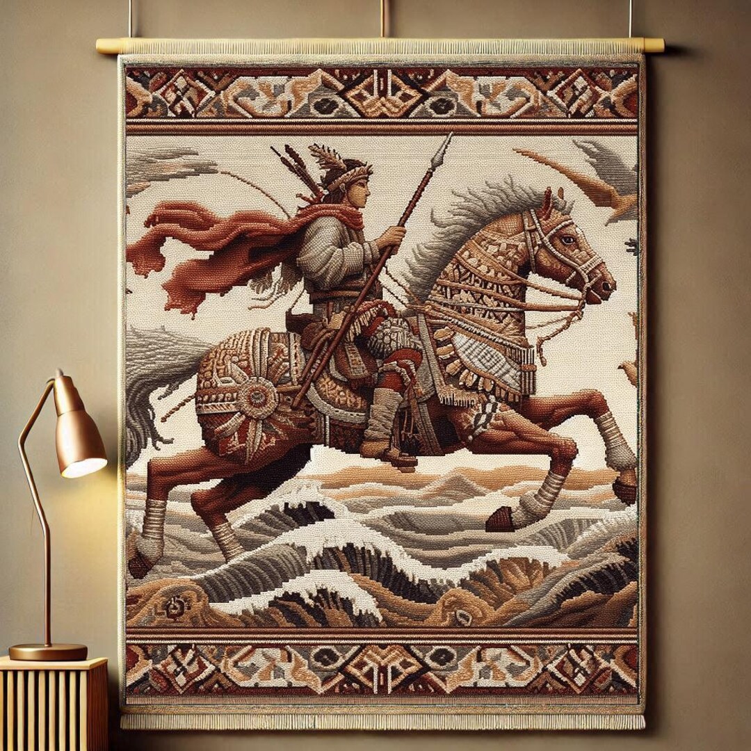 Hermes Ἑρμῆς Rug Drawing Wall Art | Oriental Ethnic Hellenistical Art ...