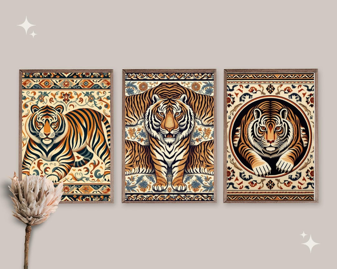 Set of 3 Soviet Carpet Drawing Stencil Art | Orientalist Ethnic Russian ...