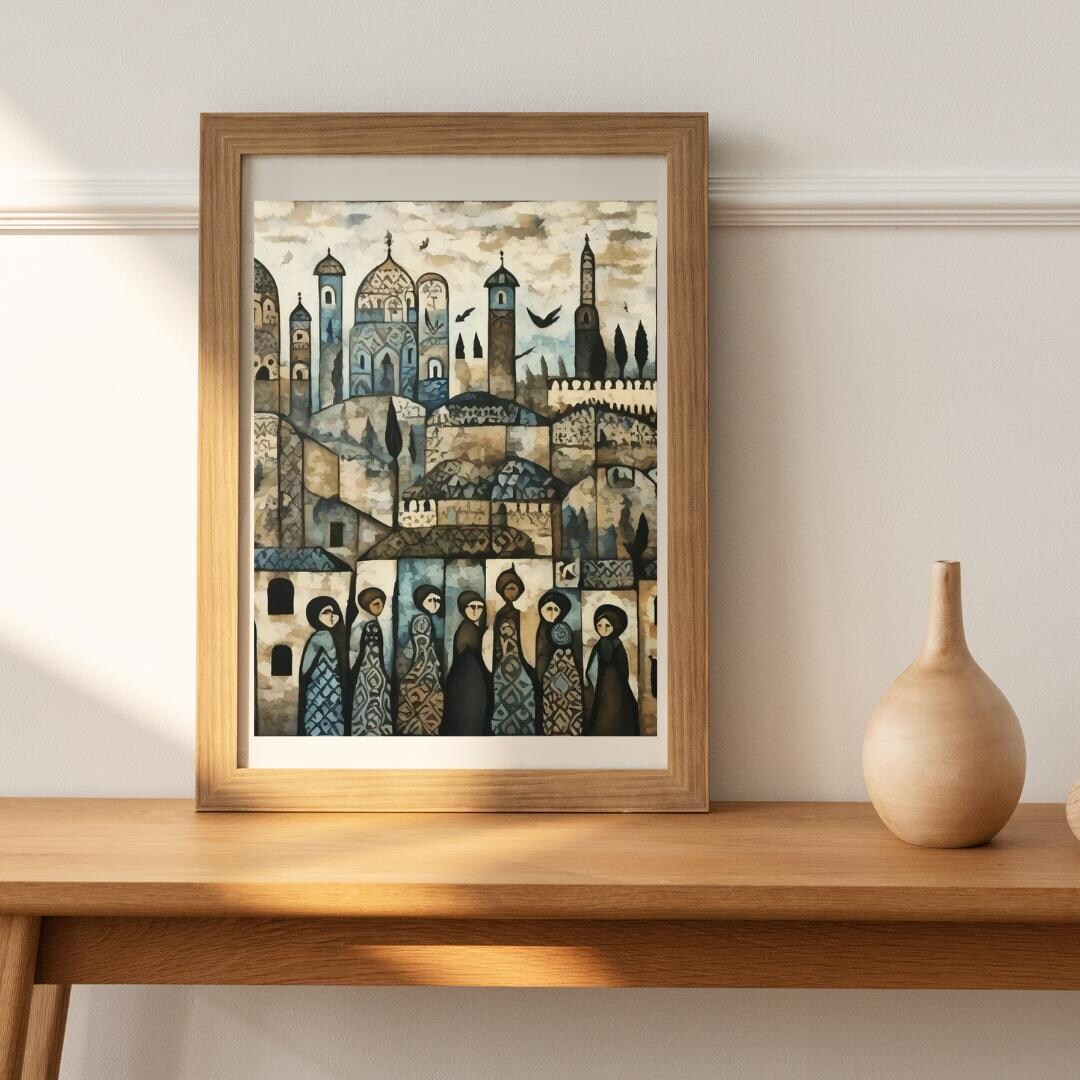 Medieval Painting | Mesopotamian Orientalist Middle Eastern Artwork ...