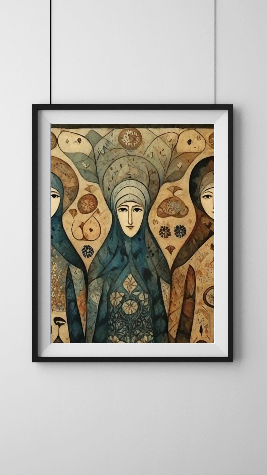 Kuwaiti Muslim Women Wall Art Oriental Sublimation Art Ethnic Art ...
