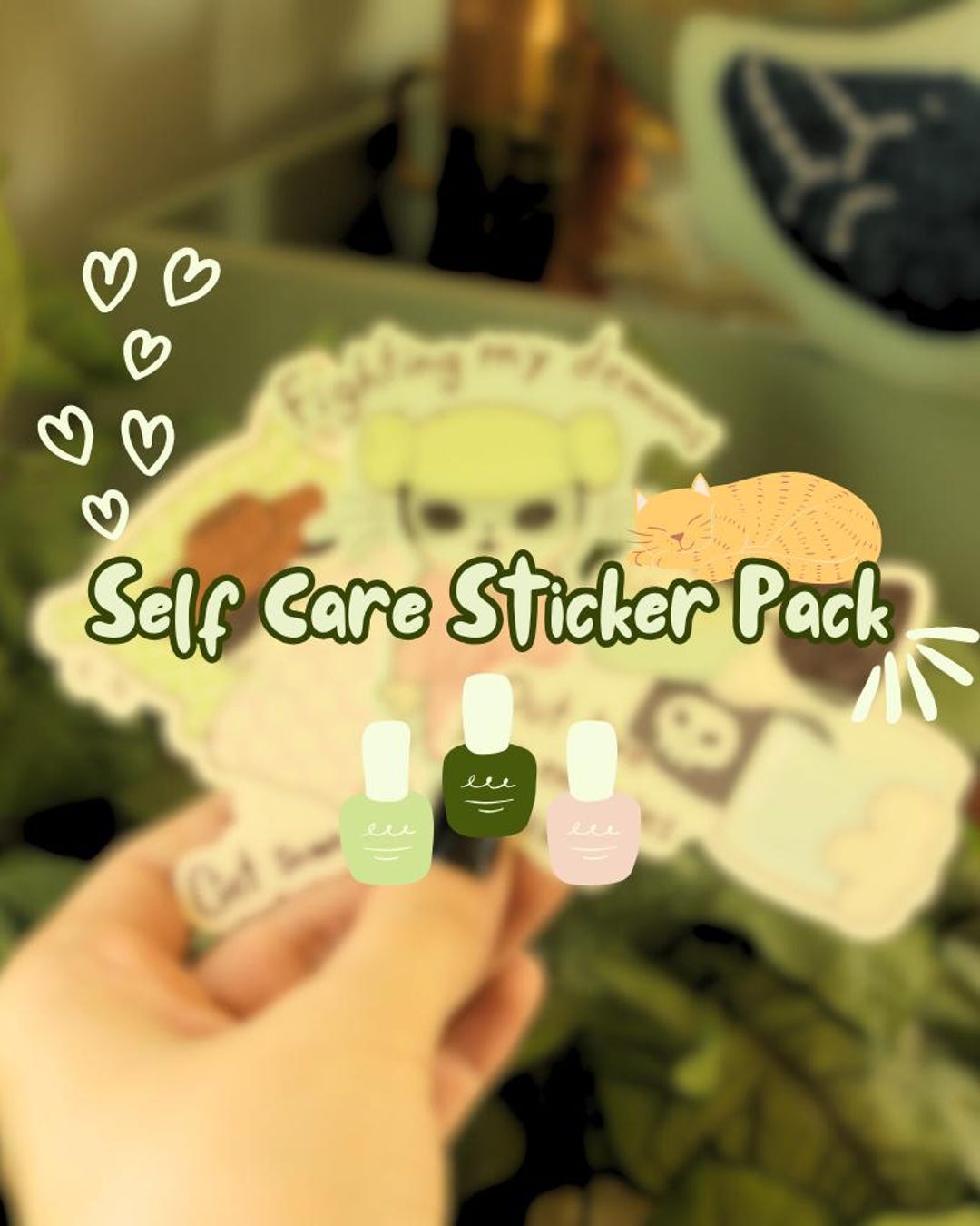 Self Care Sticker Pack - 3 Cute Self Care Stickers - Etsy