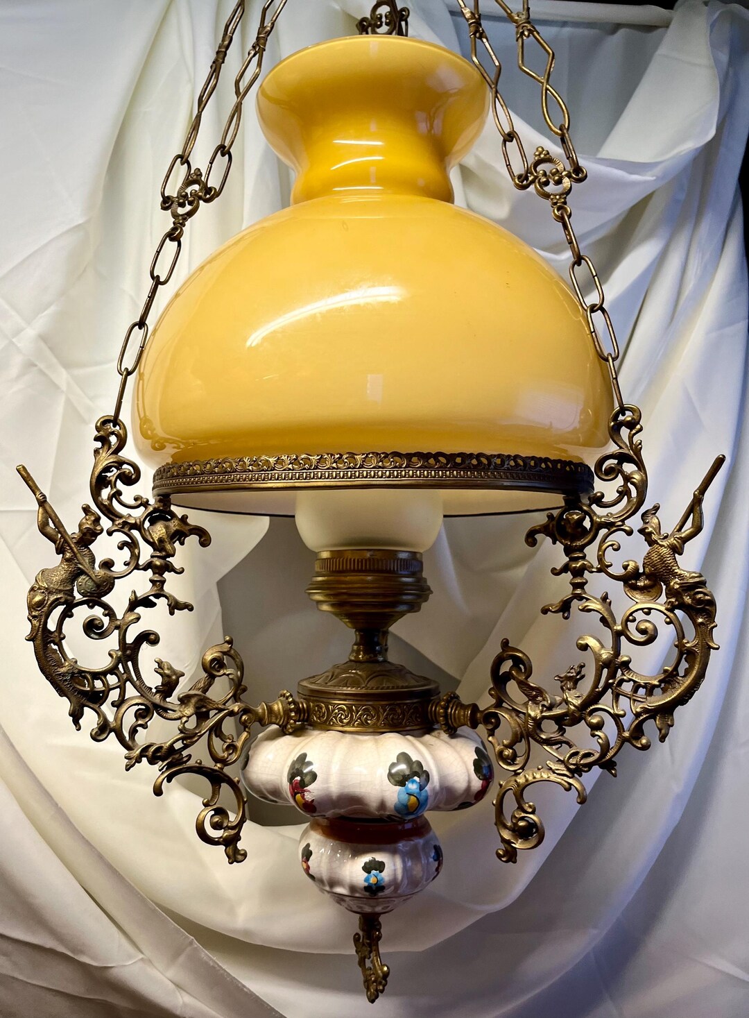 Vintage Dutch Ceiling Pendant Lamp - Etsy