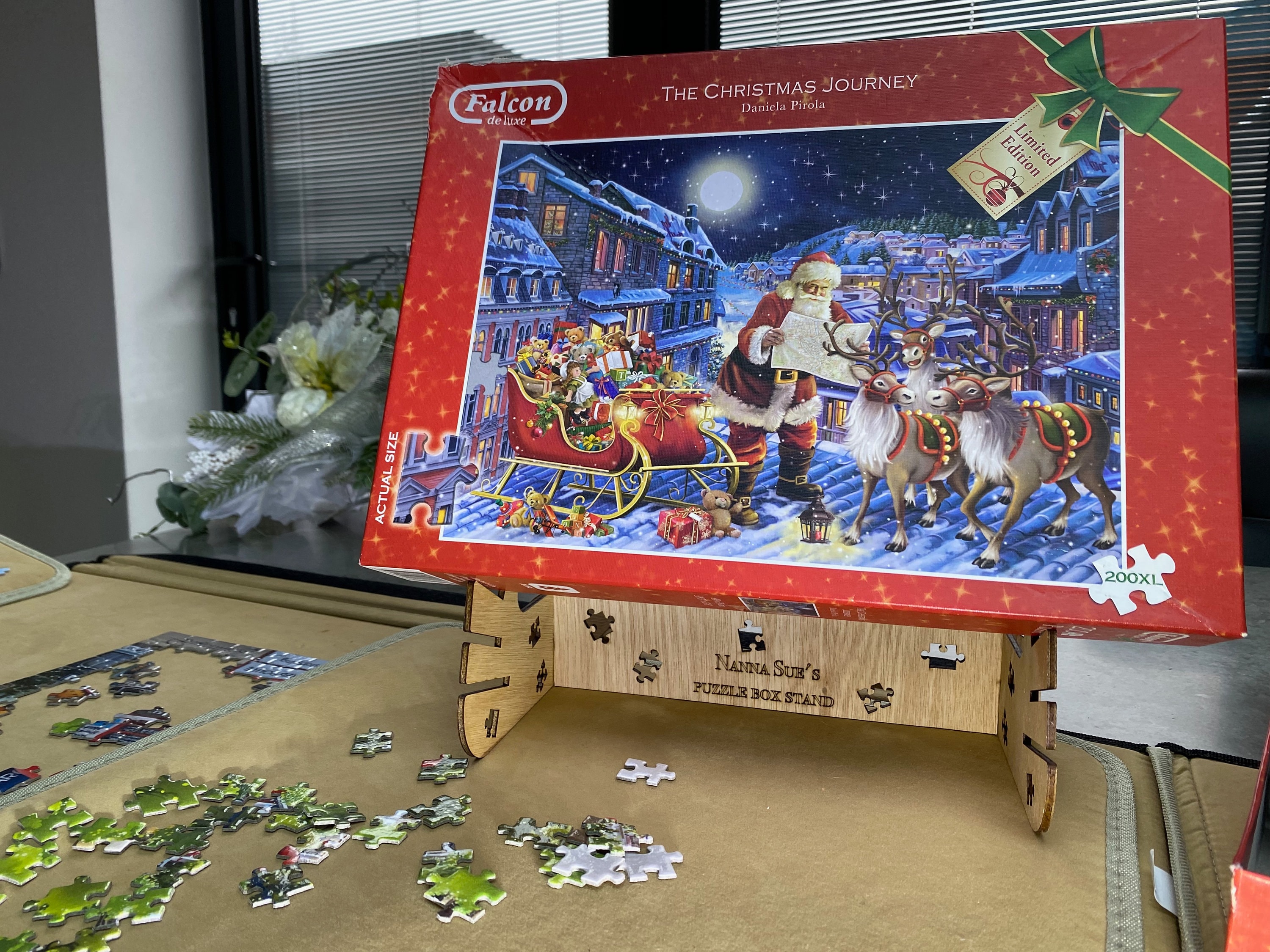 Personalised Jigsaw Box Stand. Quality Puzzle Box Lid Holder for Easy ...