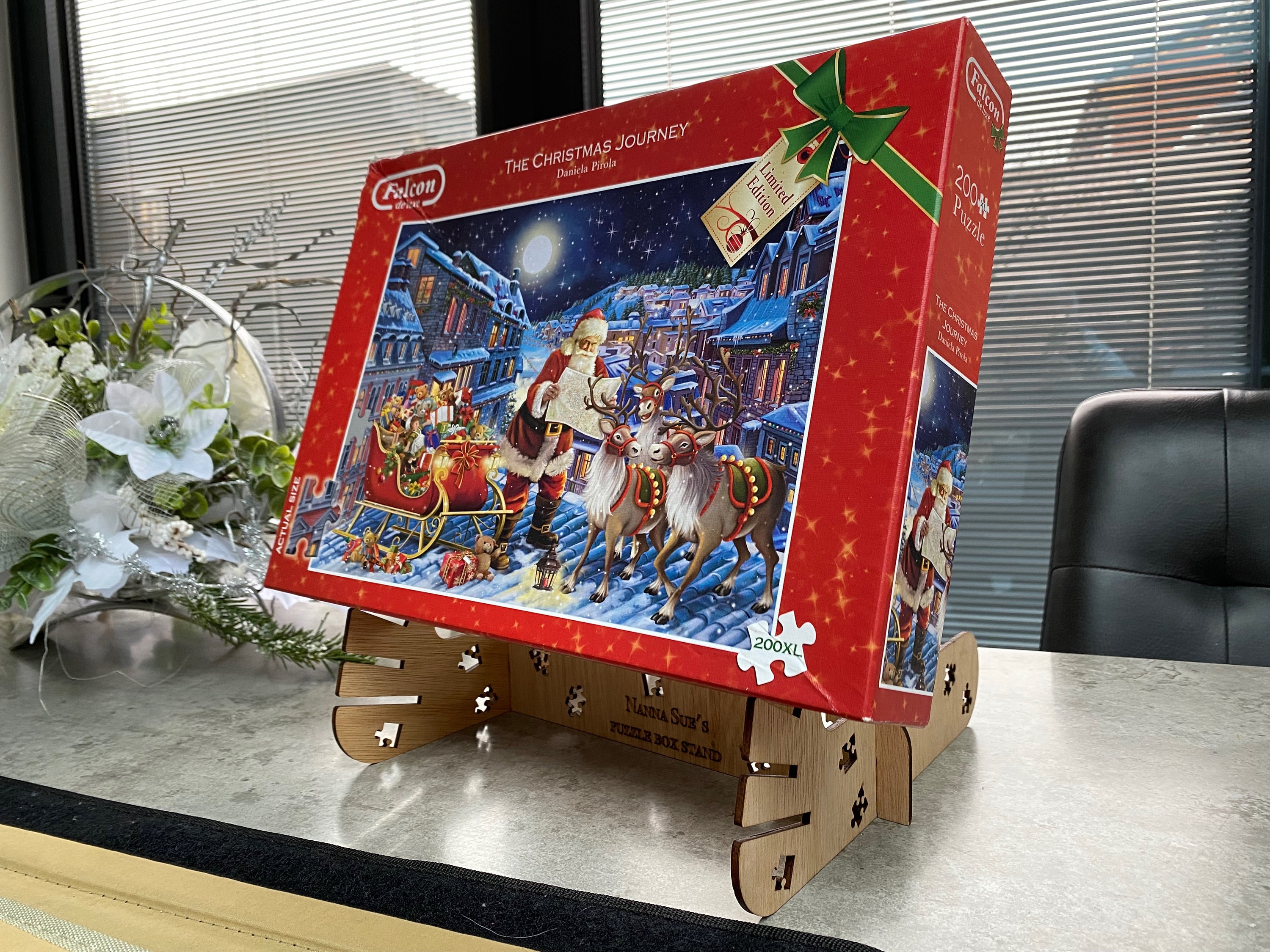 Personalised Jigsaw Box Stand. Quality Puzzle Box Lid Holder for Easy ...