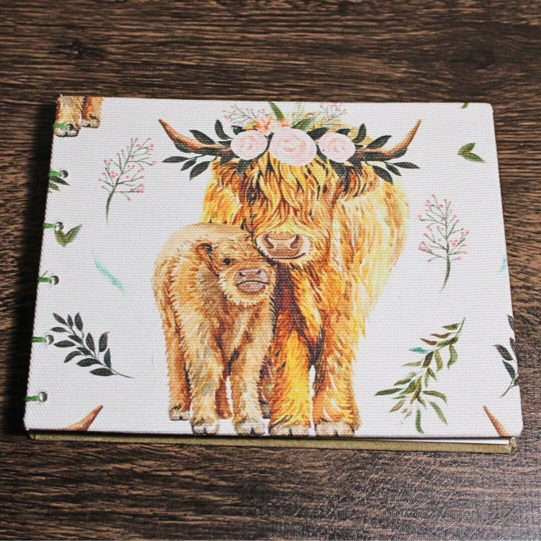 Highland Cow Landscape Sketchbook With Fine Drawing Paper. Ethically ...