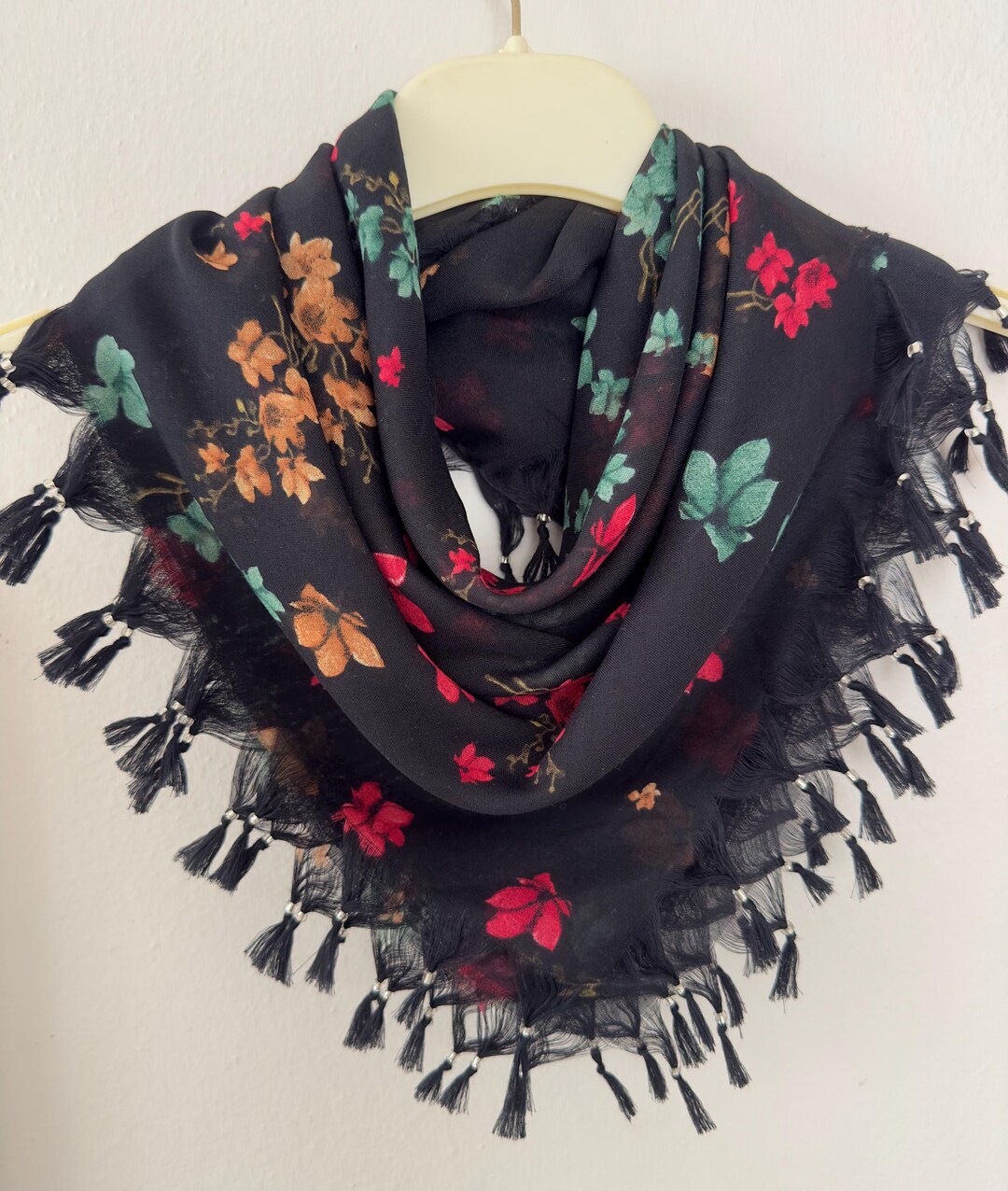 Cotton Head Scarf,muslim Scarf,women Scarf,floral Turkish Scarf, Hijab ...