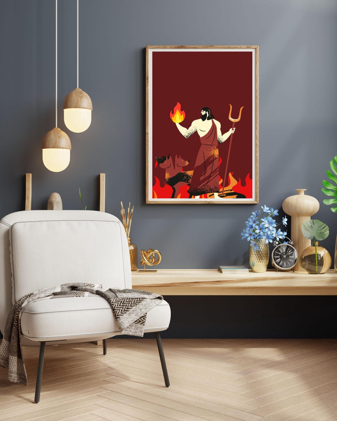 Hades/wall Art/digital/printable/mythology/ Rome Pantheon/painting ...