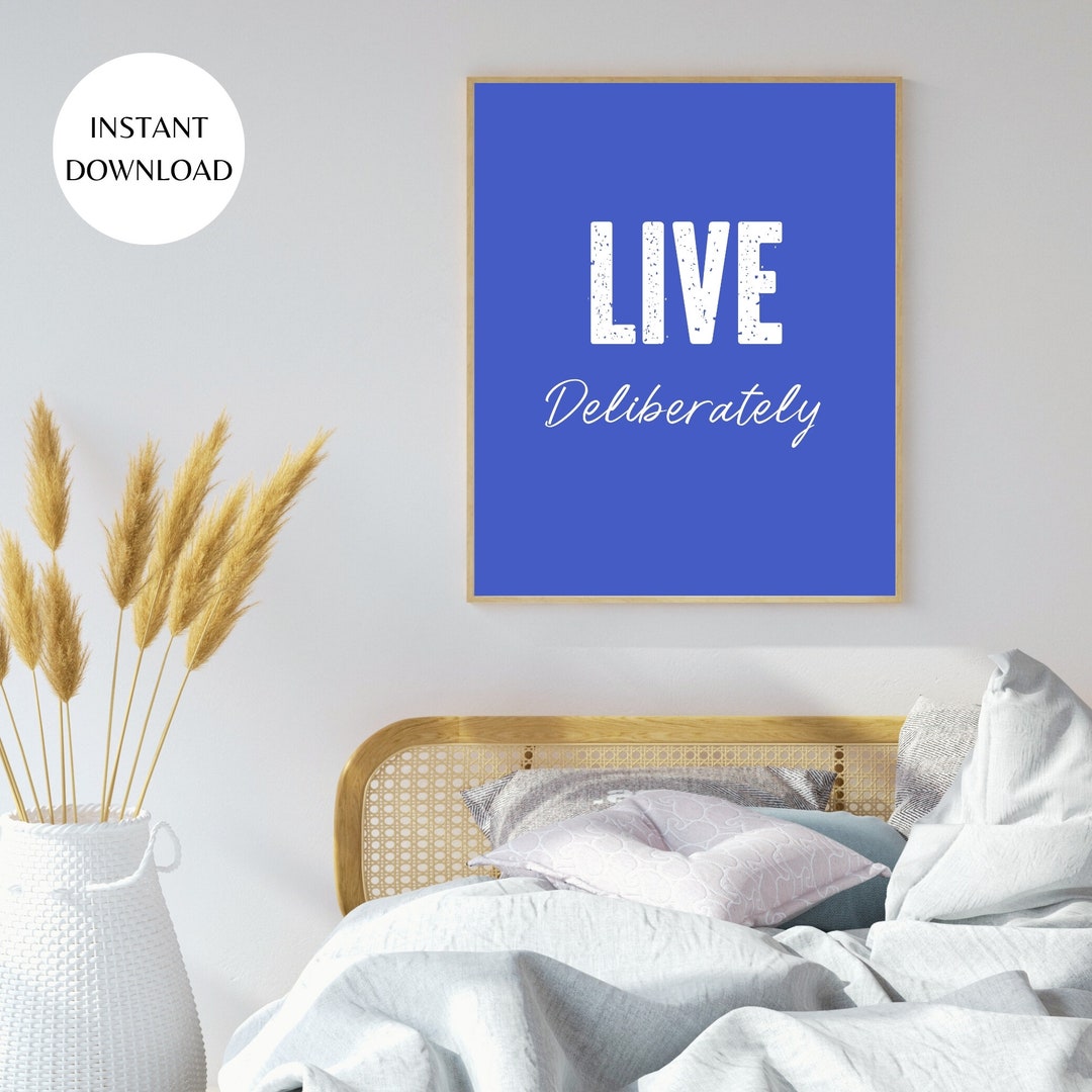 Blue and White Printable Word Art Poster, INSTANT DOWNLOAD ...