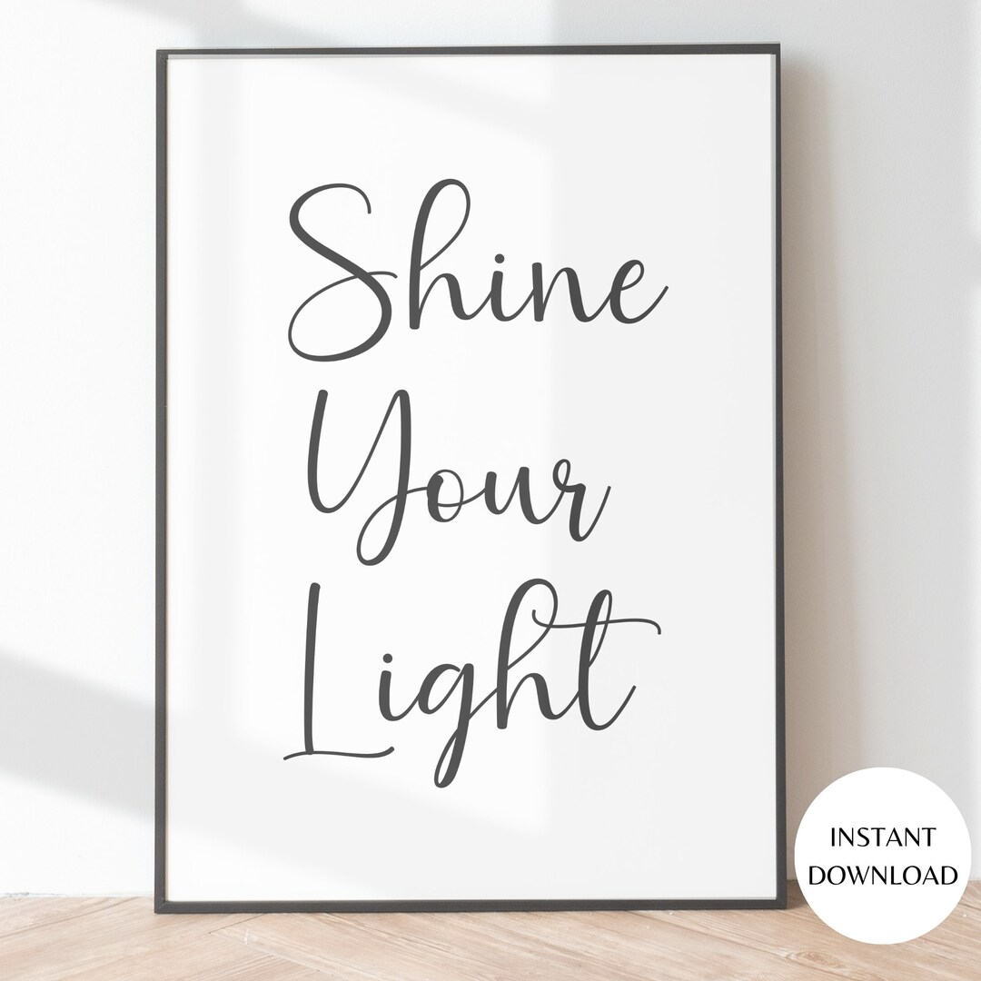 Printable Quote Word Art, Motivational Positive Quote Poster, INSTANT ...