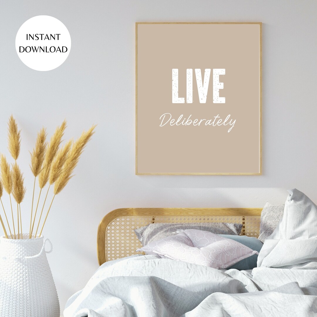 Neutral Tone Printable Wall Art Word Art Poster, INSTANT DOWNLOAD ...