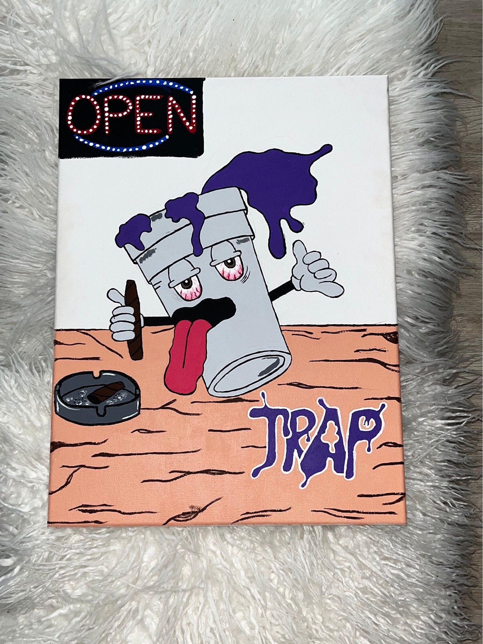 Lean Cup Painting - Etsy