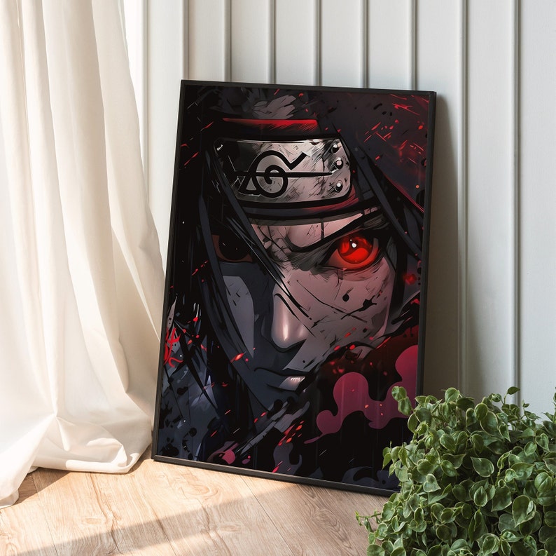 Naruto Anime Itachi Poster Itachi Naruto Character, Anime Poster, Wall ...
