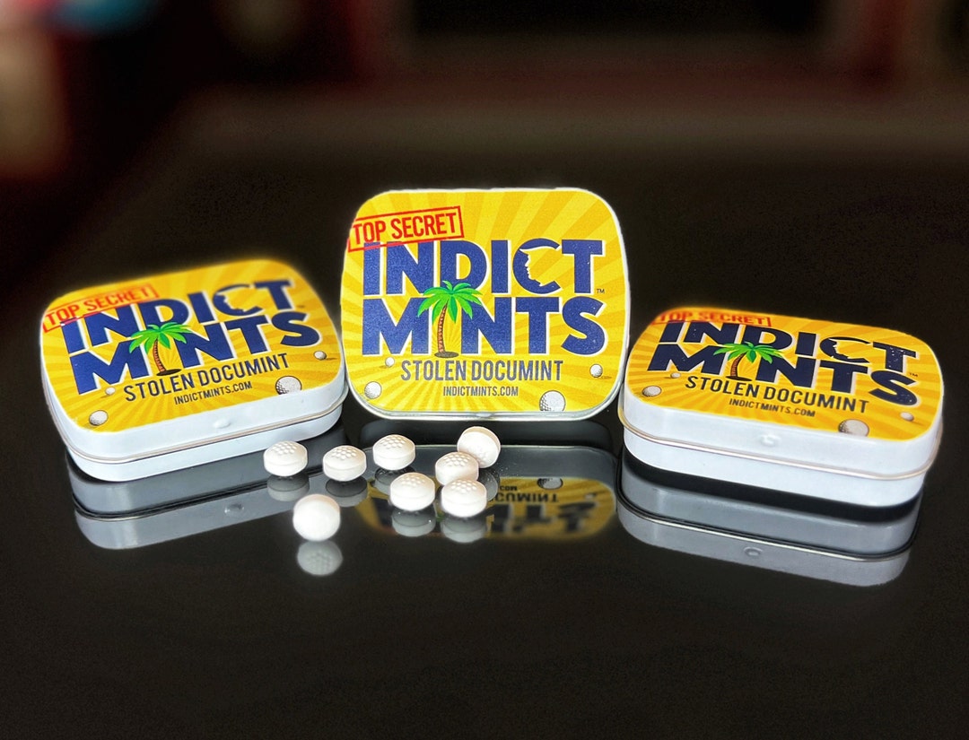 INDICTMINTS: Stolen Documints - Tin of Peppermint Golf Ball Mints - Etsy