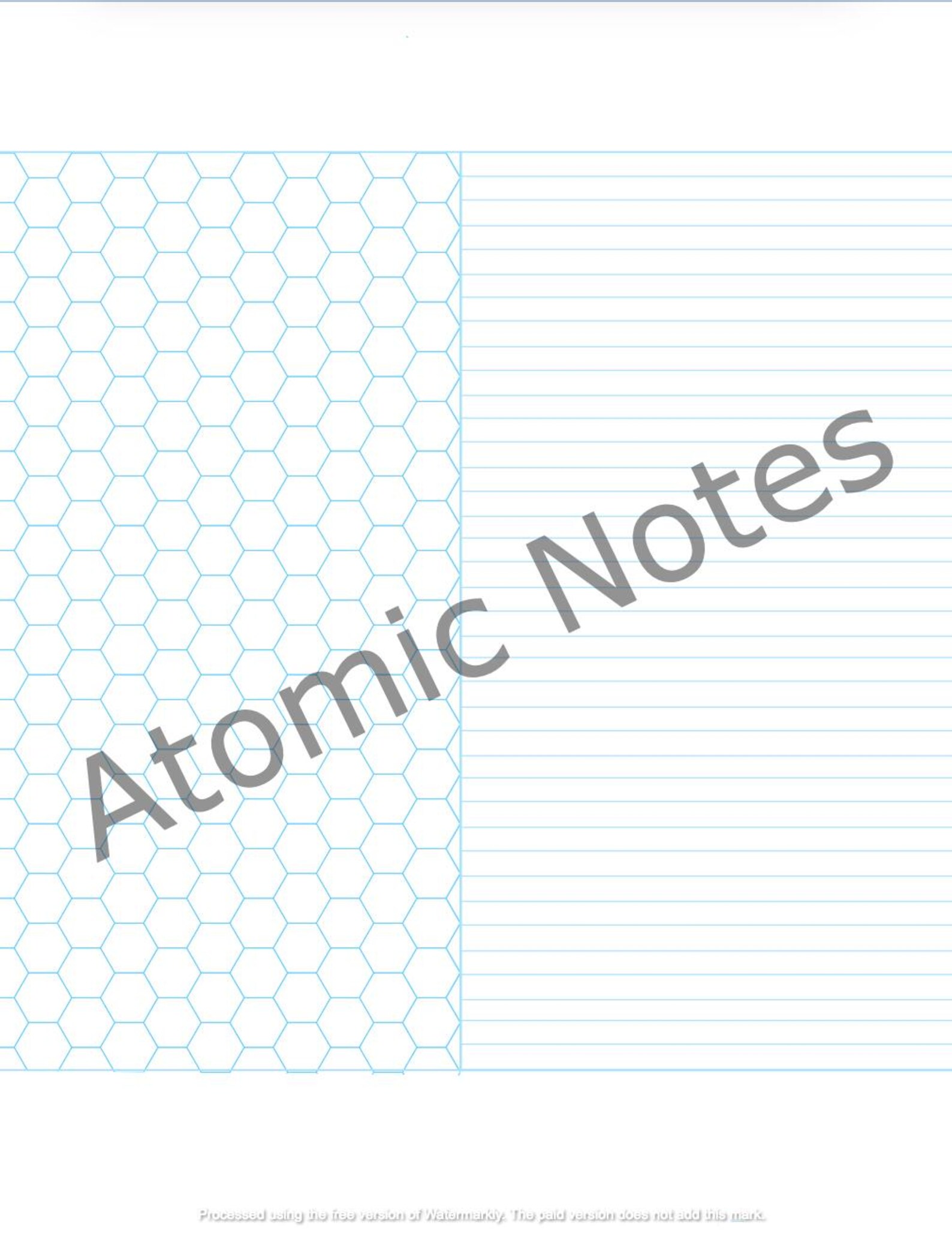 2 Page ORGANIC CHEMISTRY Notes Template With Hexagonal Grid and Notes ...