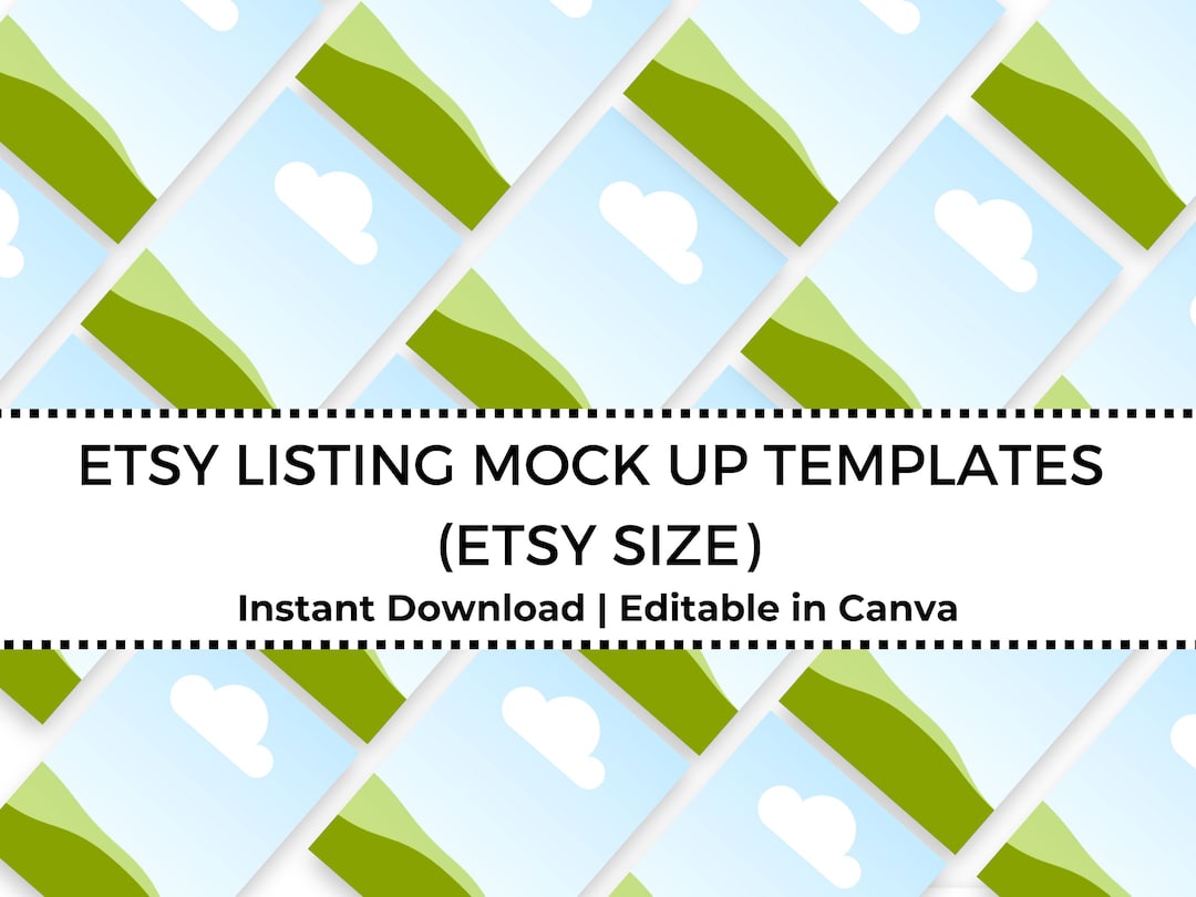 Etsy Mockup Templates, Editable Canva Templates, Etsy Listing Mockup ...