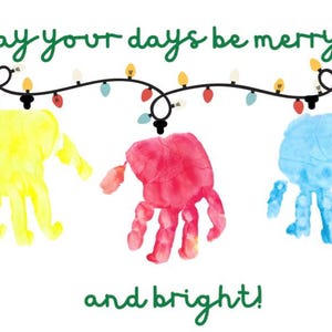 Christmas Handprint Craft - Etsy