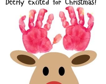 Christmas Handprint Craft - Etsy