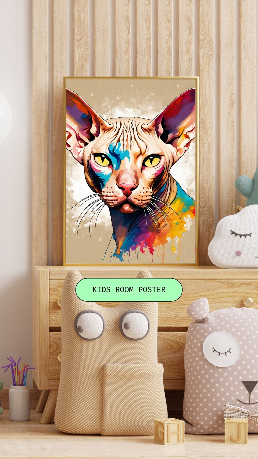 Get 12 Posters, Explore the Wild Elegance in Our Splashed Cat Posters ...