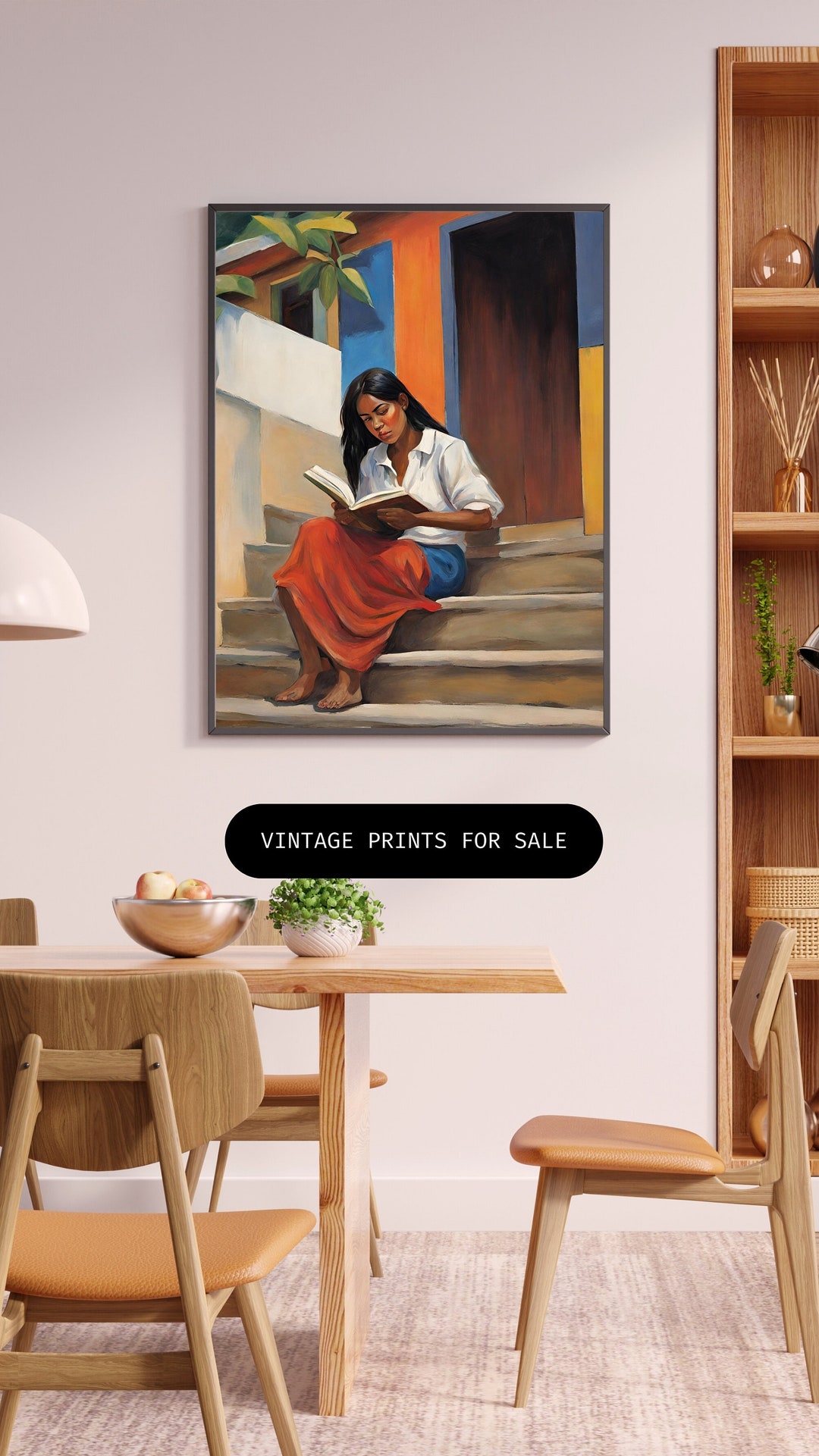 10 Digital Posters of Modern Art Women in Various Postures, Simple ...