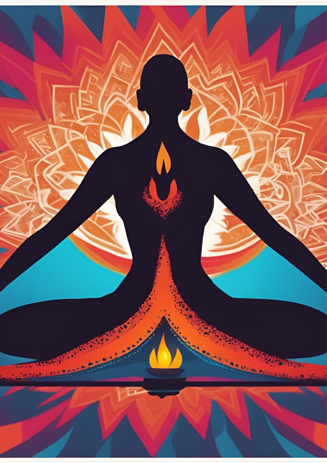 Digital Yoga Poster With 10 Positions Visual Guide to Asanas for Yoga ...