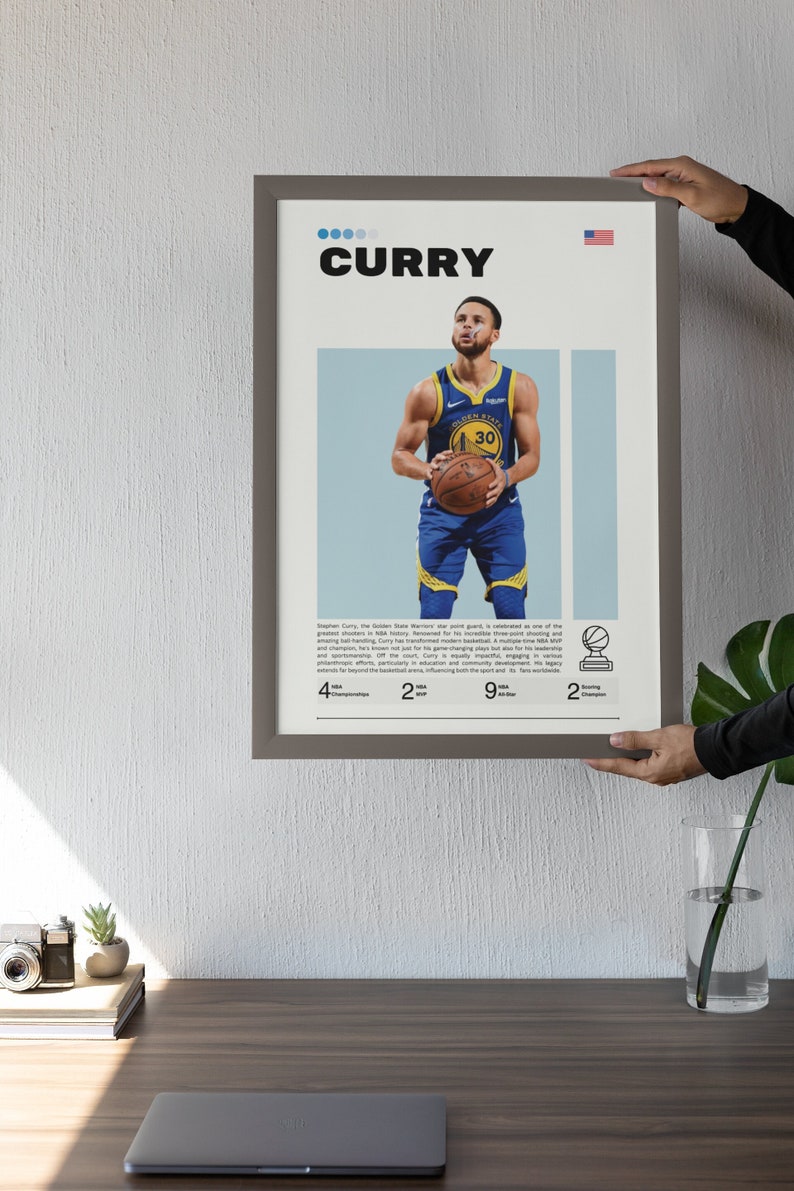 Stephen Curry Printable Poster, NBA GOAT Print, Basketball Poster, NBA ...