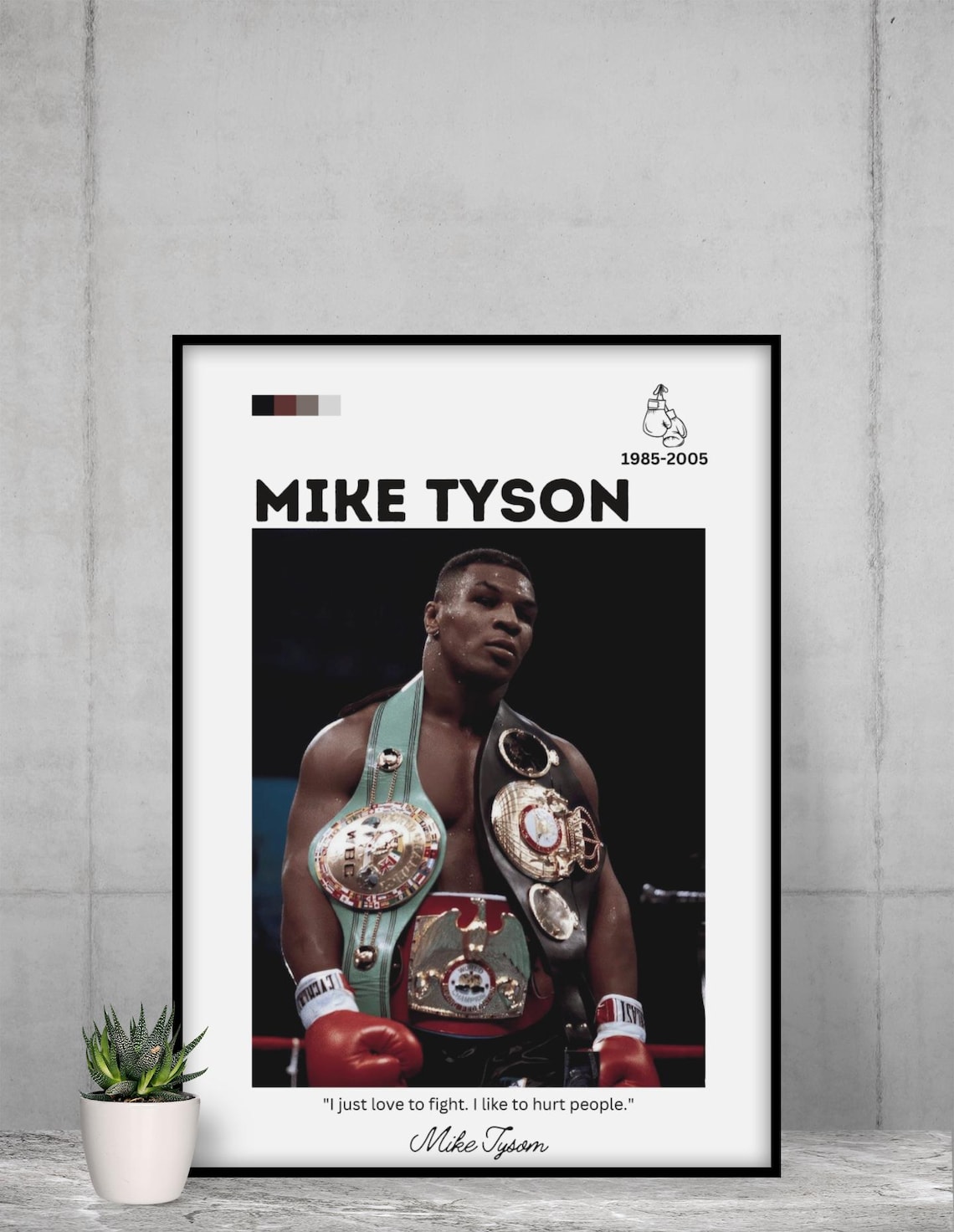 Mike Tyson Printable Poster, Motivational Quote, Mike Tyson Quote, Iron ...