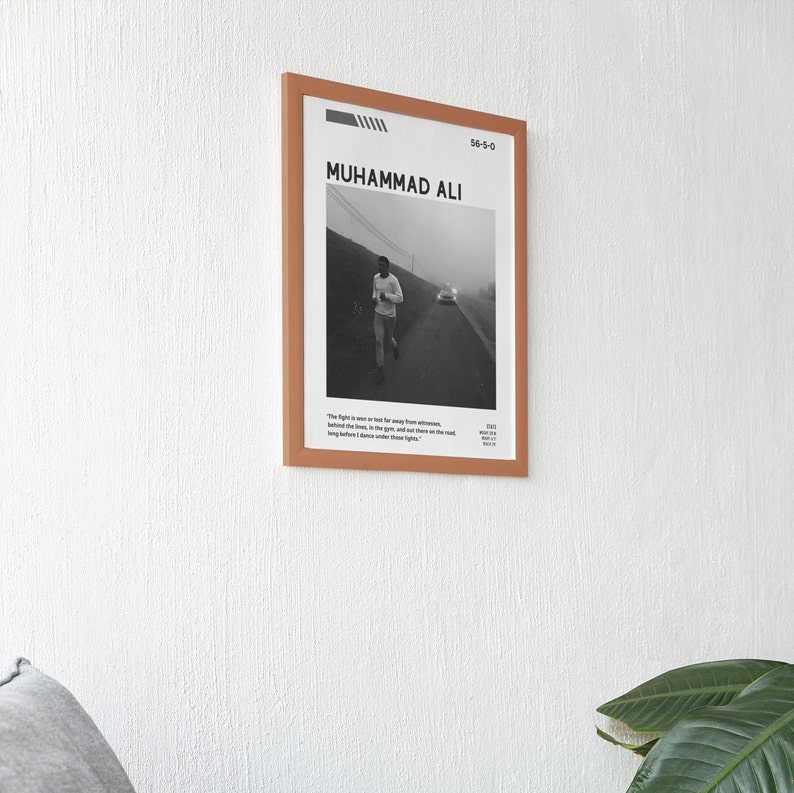 Muhammed Ali Boxing Poster, Digital Art, Wall Poster, High Quality ...
