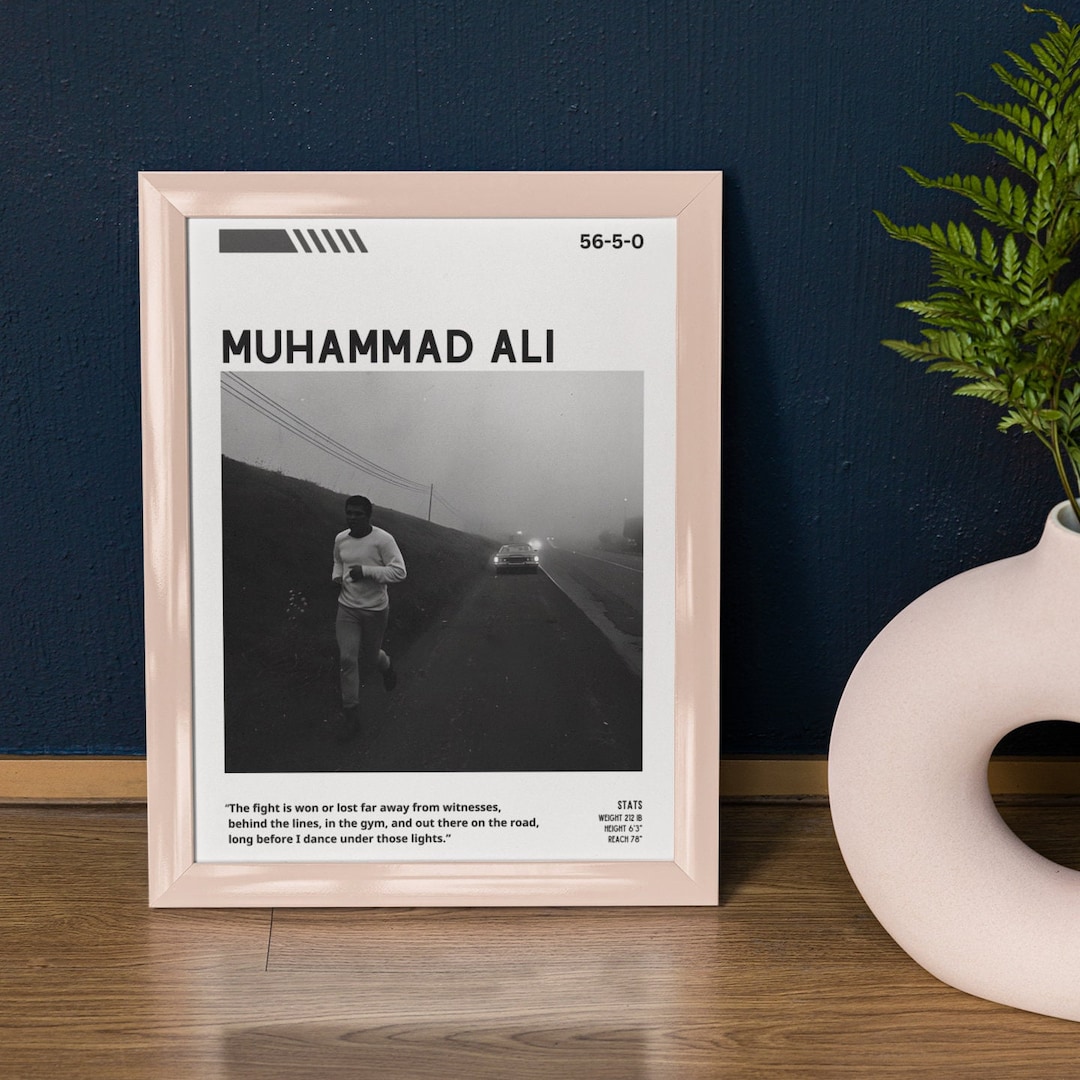 Muhammed Ali Boxing Poster, Digital Art, Wall Poster, High Quality ...