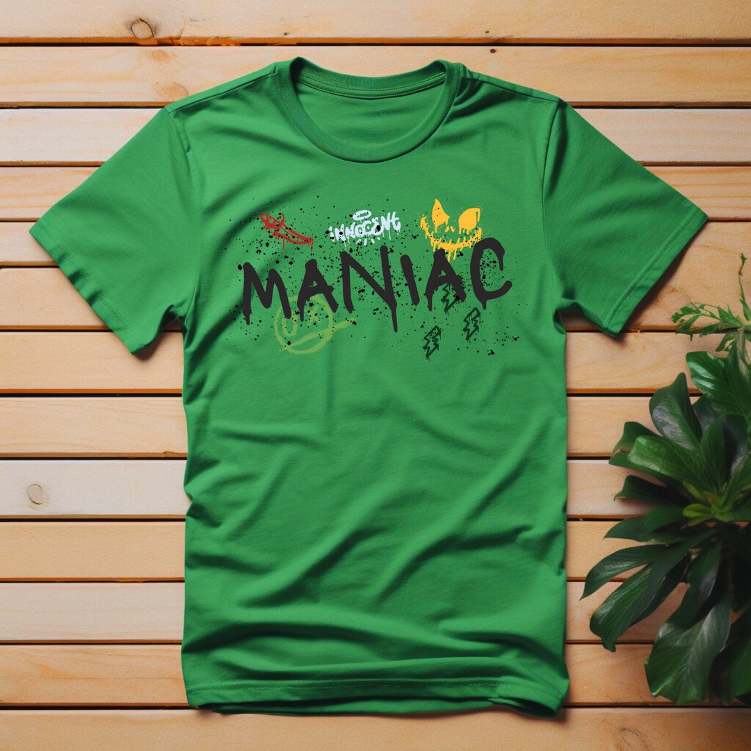 The Maniac Retro 90's Style Grunge Streetwear Shirt, Maniac T-shirt ...