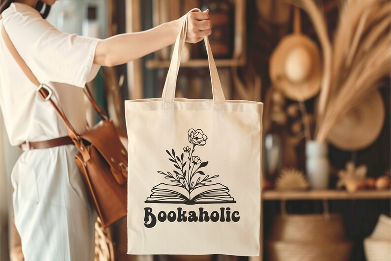 Bookish Canvas Tote Bag for Book Lovers, Gift for Book Lover, Gift for ...