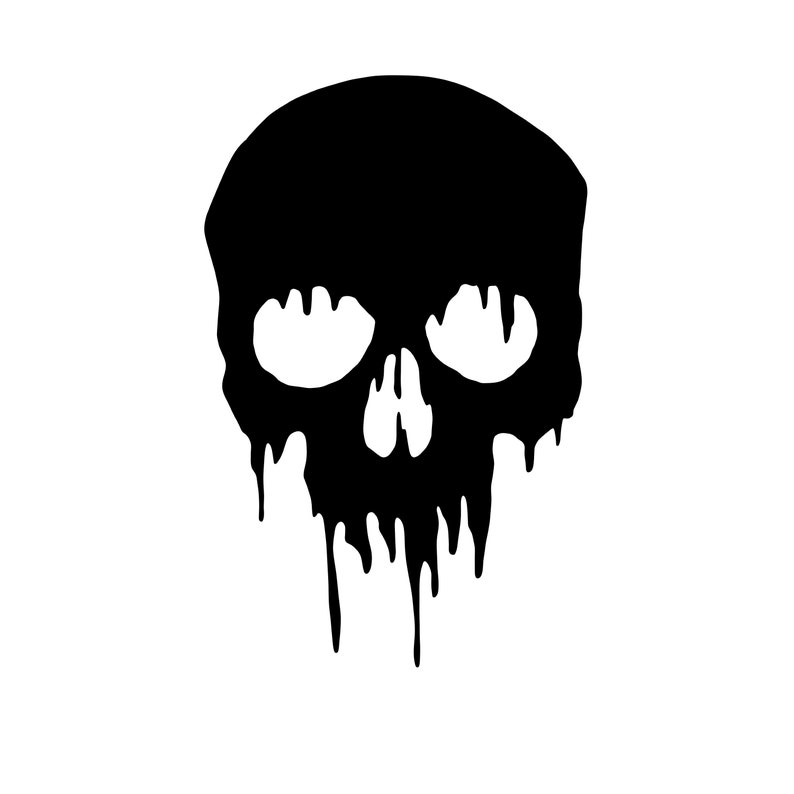 Dripping Skeleton Silhouette PNG Digital Download Instant Download to ...