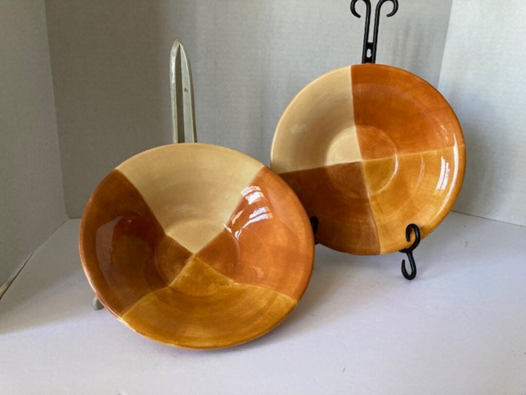 Pair of Quadrettini Pasta/salad Bowls by Tabletops Unlimited-pattern ...