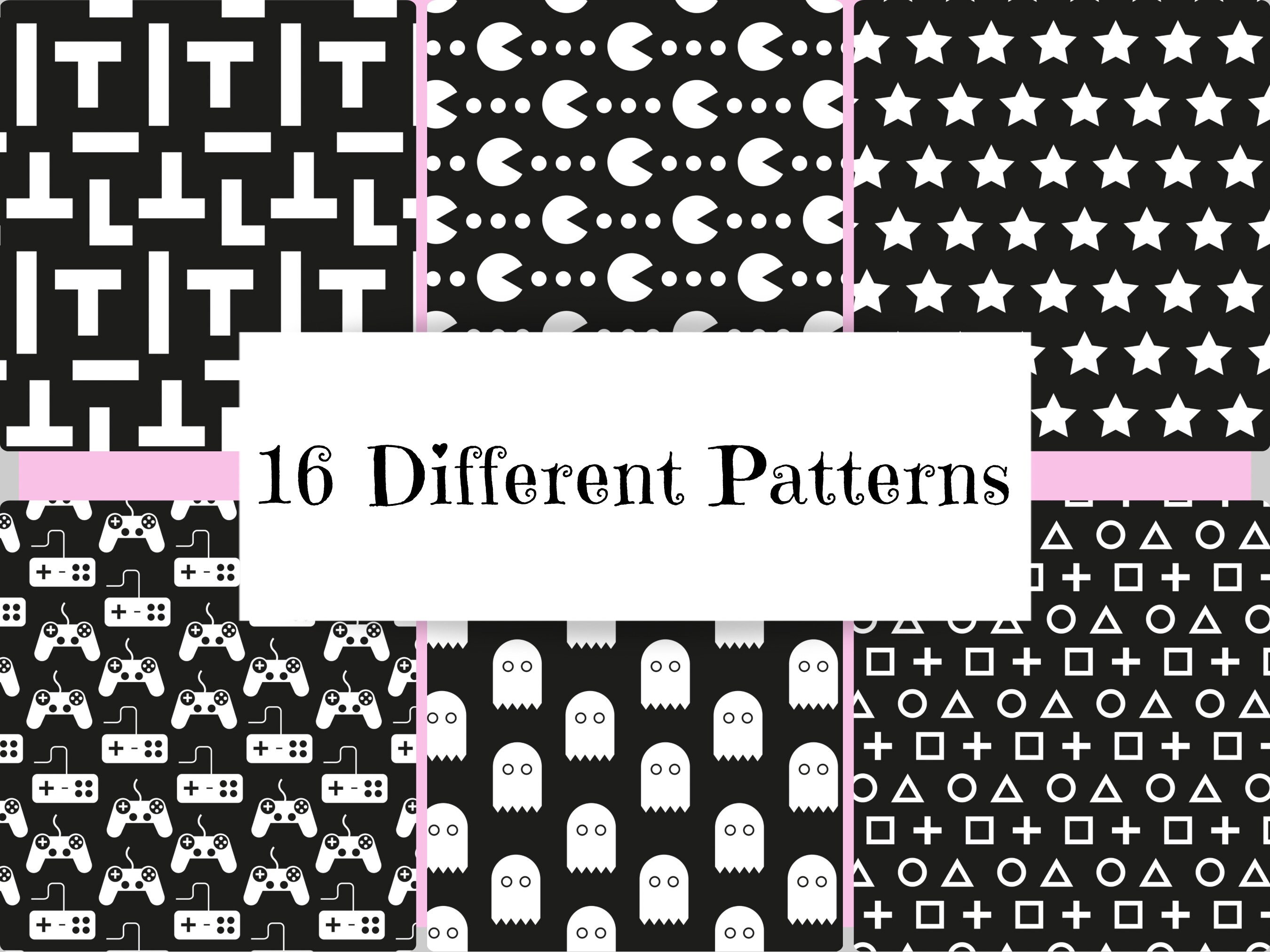 Gamer Girl Digital Paper Pack 20 Unique 12 X 12 300 DPI Digital Paper ...