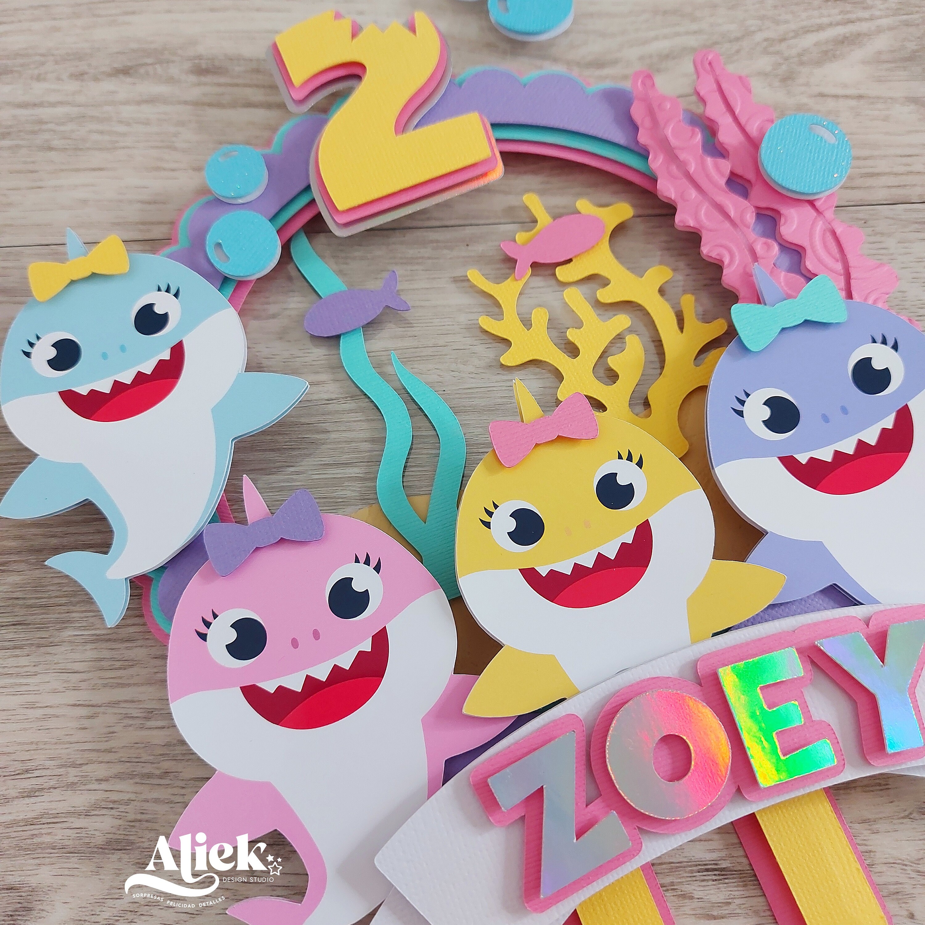 Baby Shark Cake Topper, Baby Shark Topper, Baby Shark Birthday, Baby ...