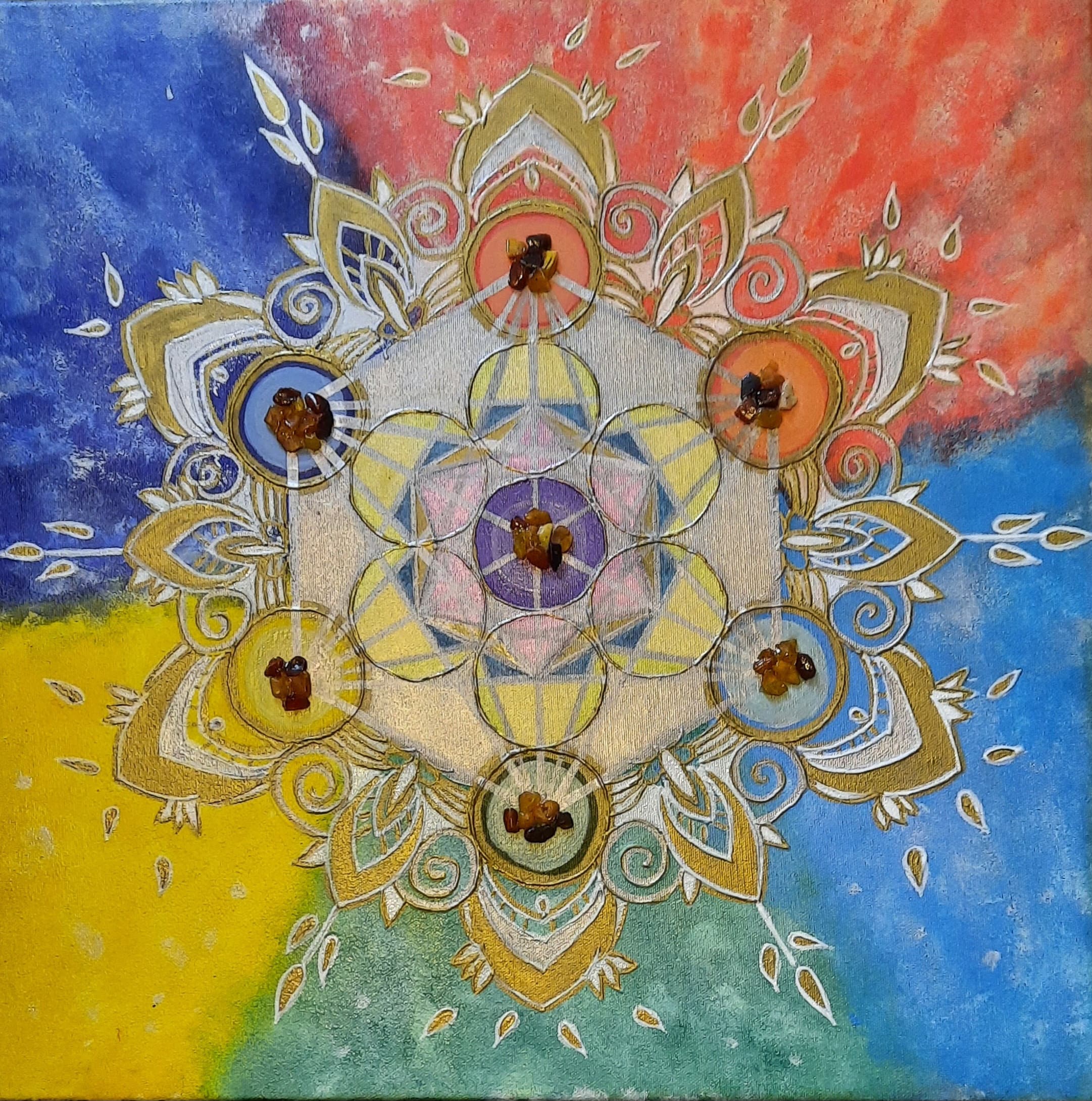 Energy Paintings Mandala Metatron Cube - Etsy
