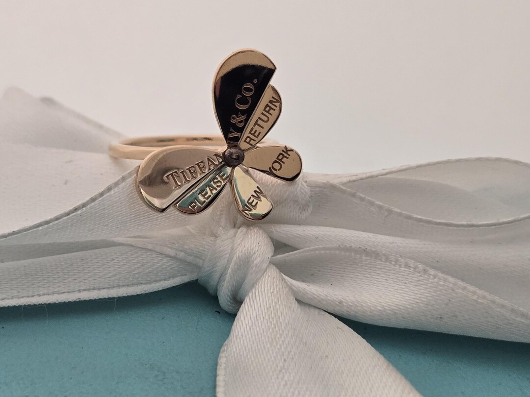 Tiffany & Co. NEW Love Bugs Ring 18k 750 Rose Gold Size 7 Authentic - Etsy