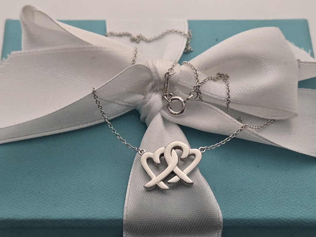 Tiffany & Co. NEW Authentic Palmoa Picasso Double Loving Heart 18 ...