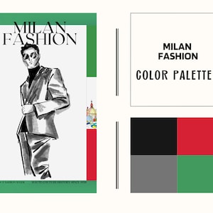 Milan Fashion Week Poster | Digital Art Download | Menswear | Fashion ...