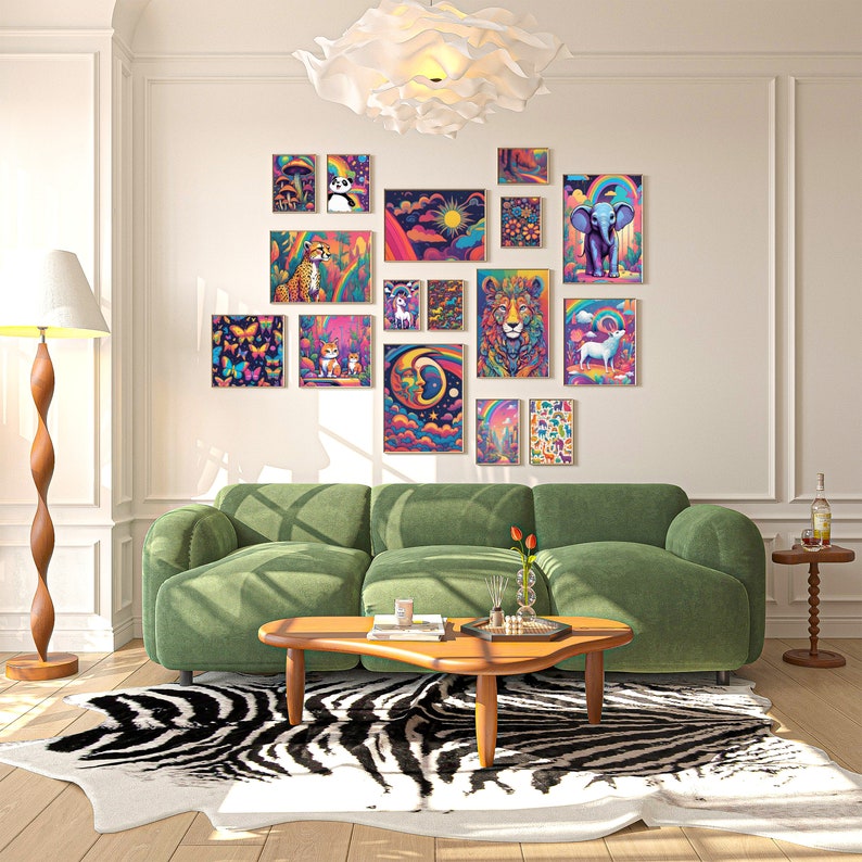 Set of 30 | Lisa Frank Inspired Digital Art Downloads | 90s Nostalgia ...