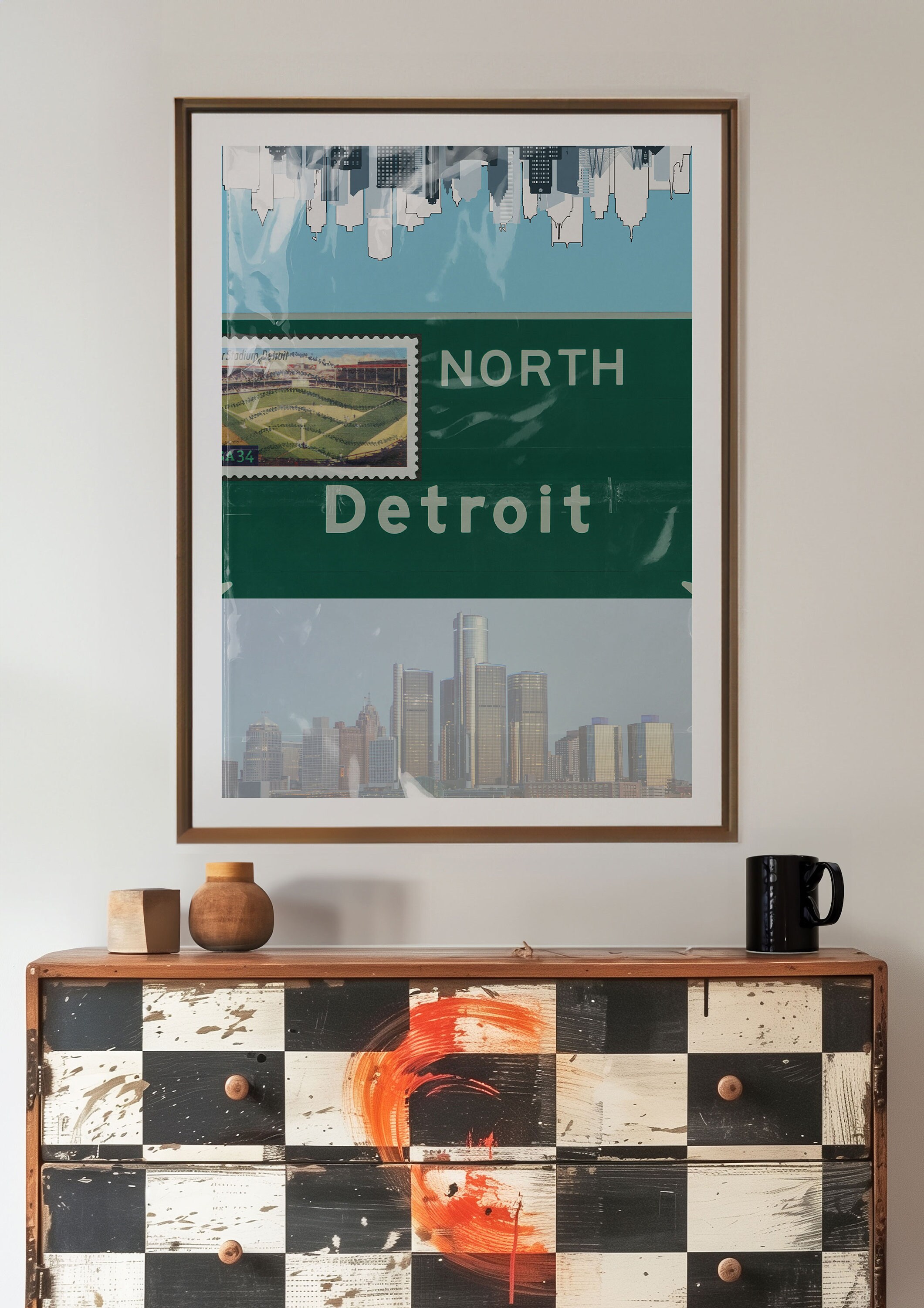 Detroit Poster | Set of 3 | Digital Art Download | Wall Art | Gift ...
