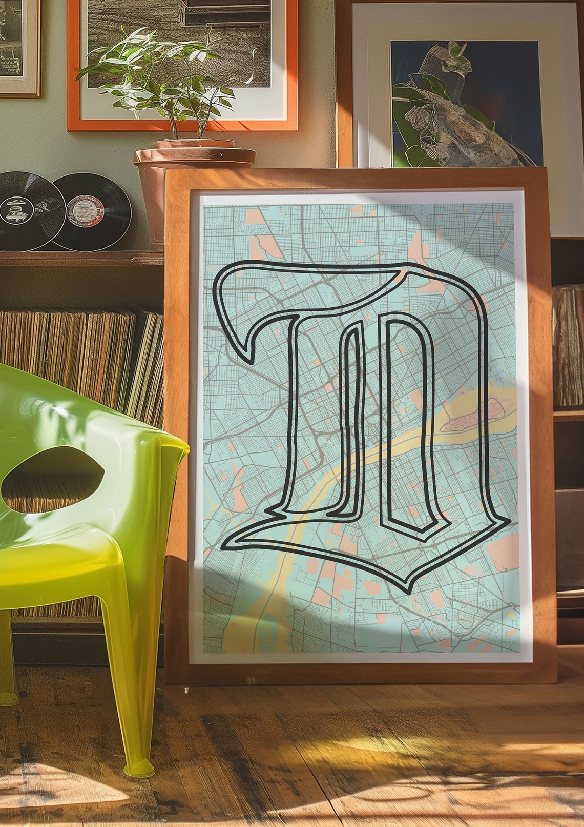 Detroit Poster | Set of 3 | Digital Art Download | Wall Art | Gift ...