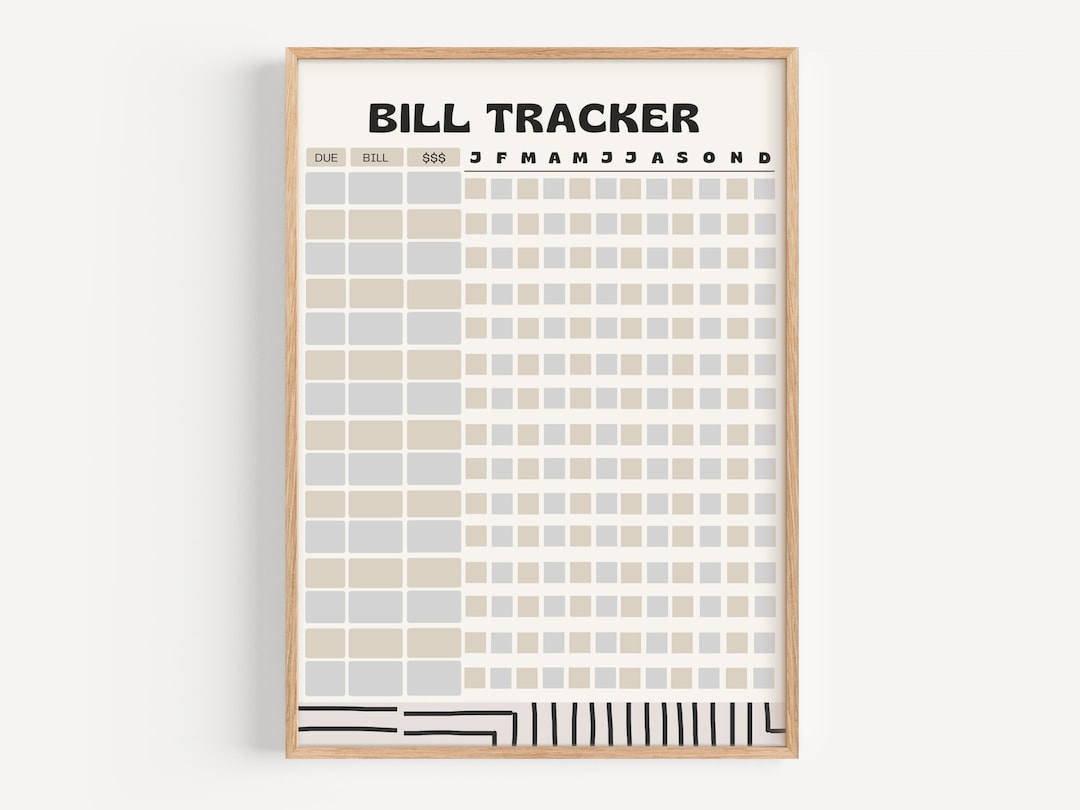 Printable Bill Payment Checklist | Budget Planner | Get Rich Tool ...