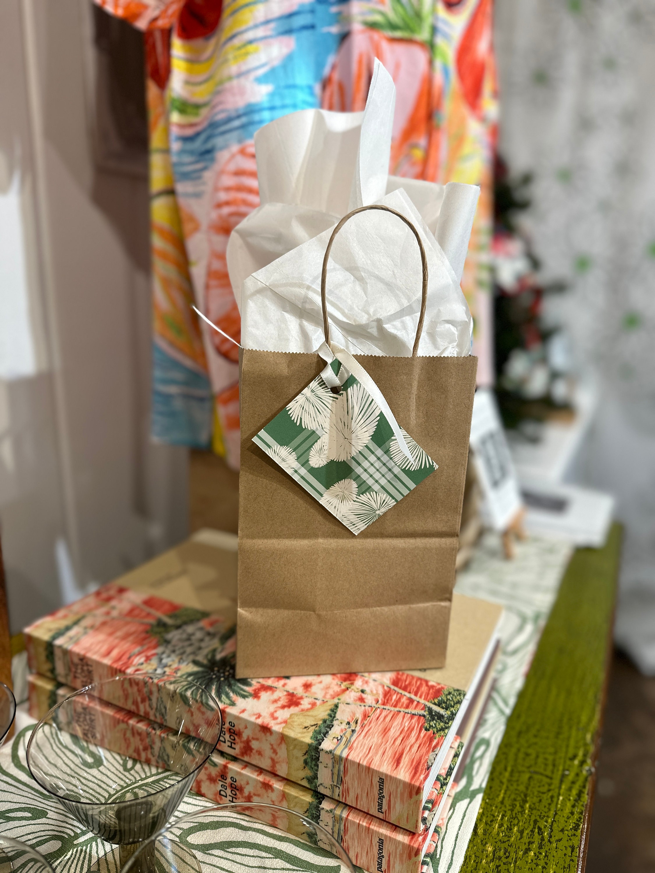 Handmade Gift Tags Hawaiian Palaka plaid and Opihi Shell Print - Etsy