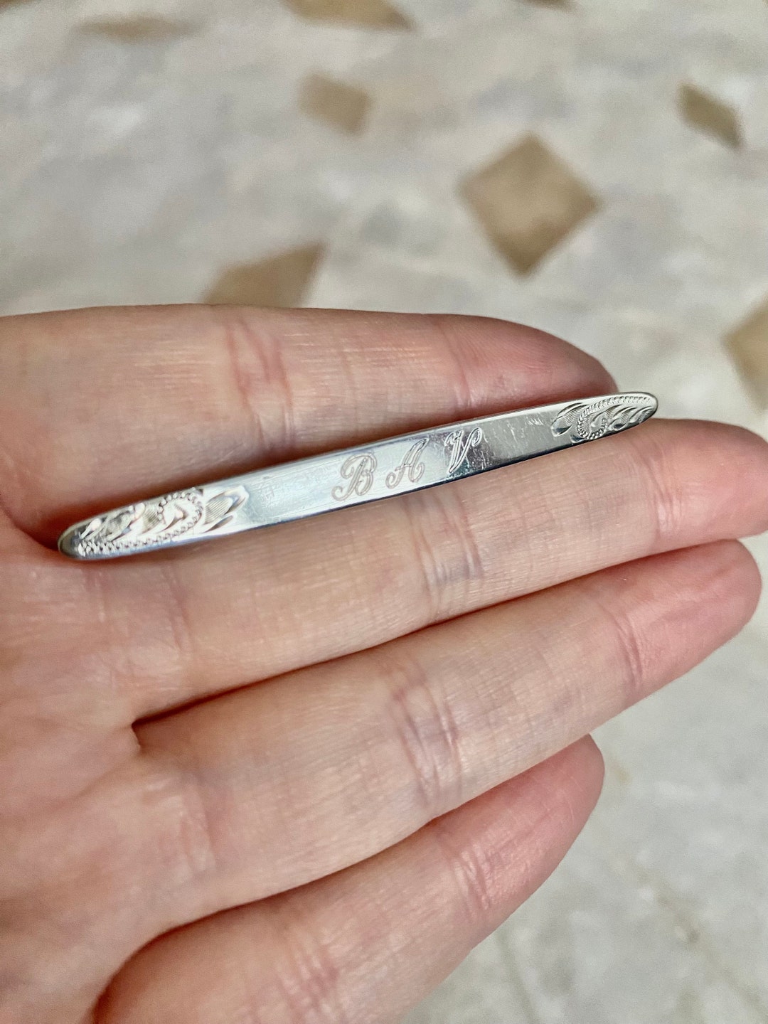 Vintage Birks / Burkhardt Sterling Silver Brooch - Etsy