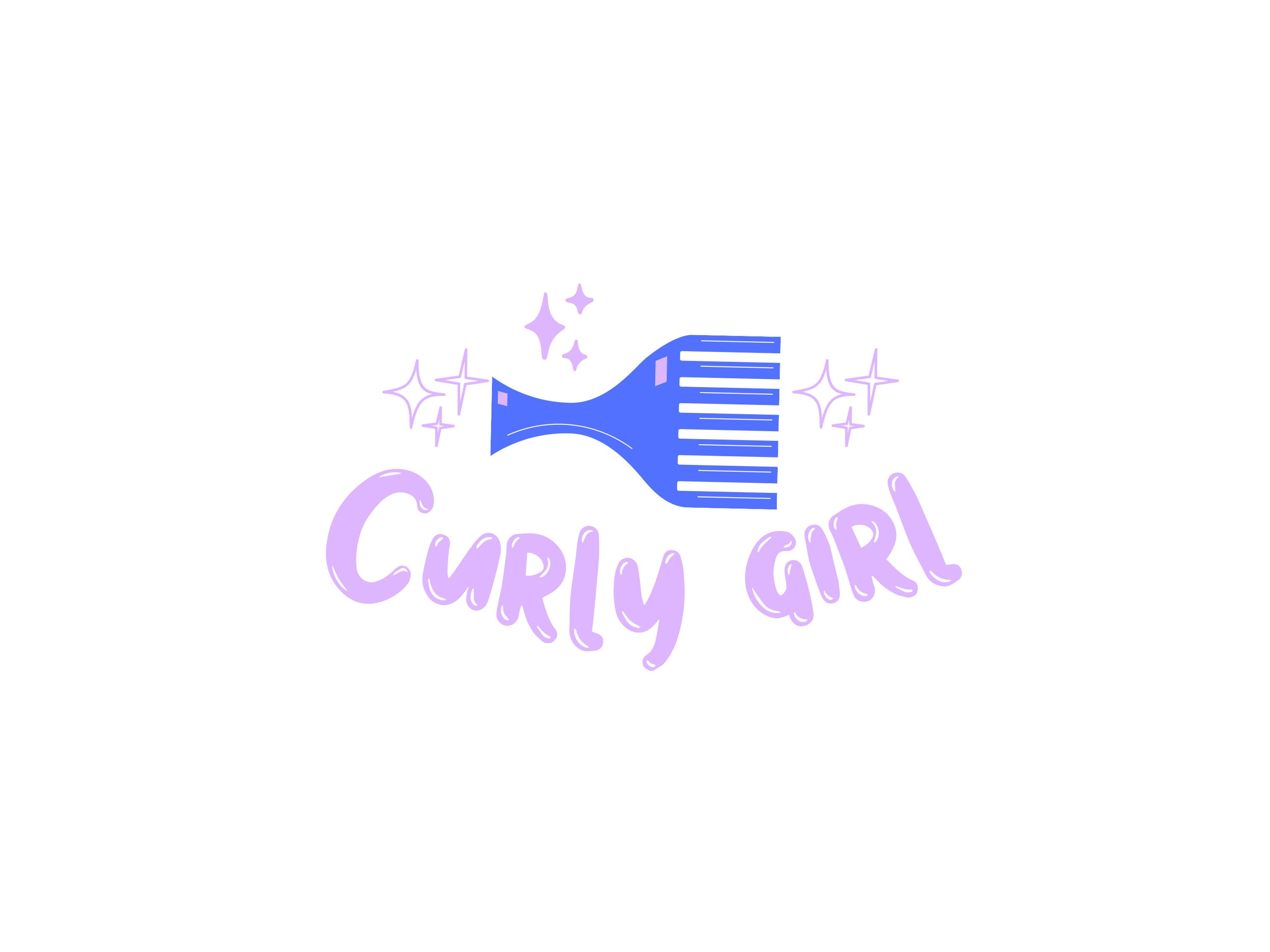 Natural Hair Logo - Editable Canva Logo Template, Curly Hair Logo, Hair ...
