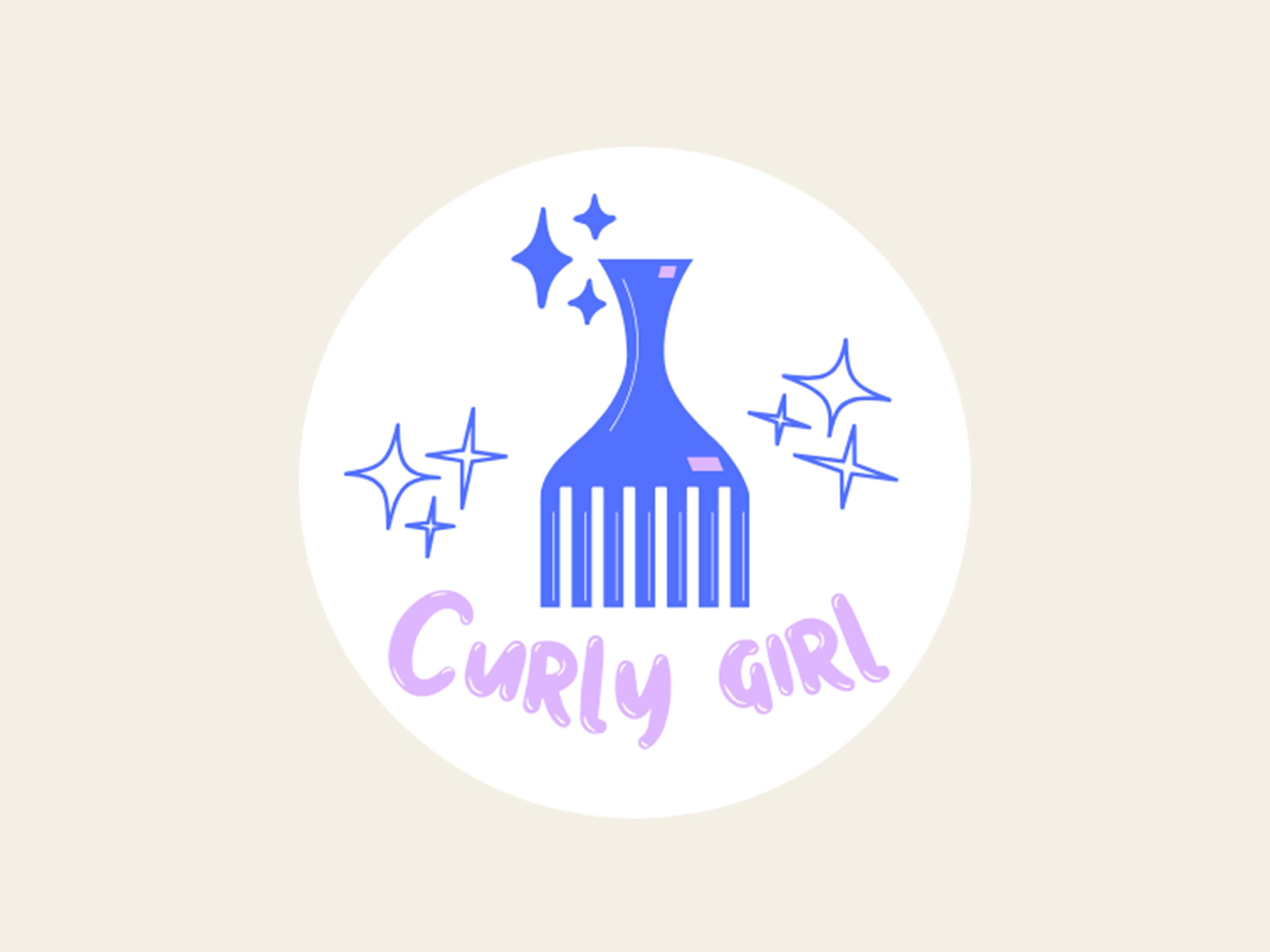 Natural Hair Logo Editable Canva Logo Template Curly Hair - Etsy