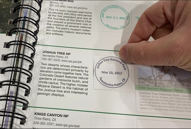 The Original Digital National Park Cancellation Stamps Template in ...
