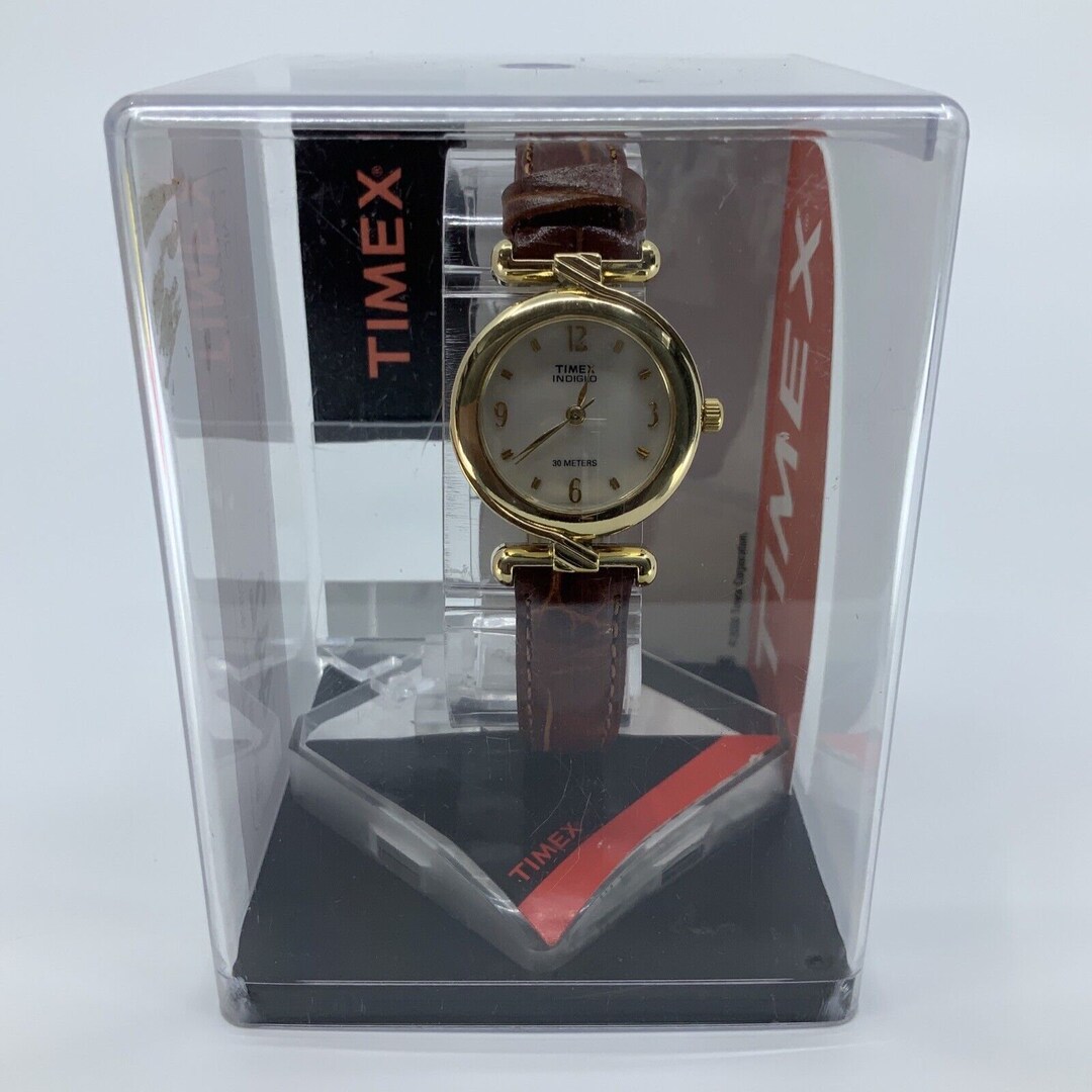 New Vintage Timex Indiglo 30 Meters CR 1216 Cell Women's Wristwatch ...